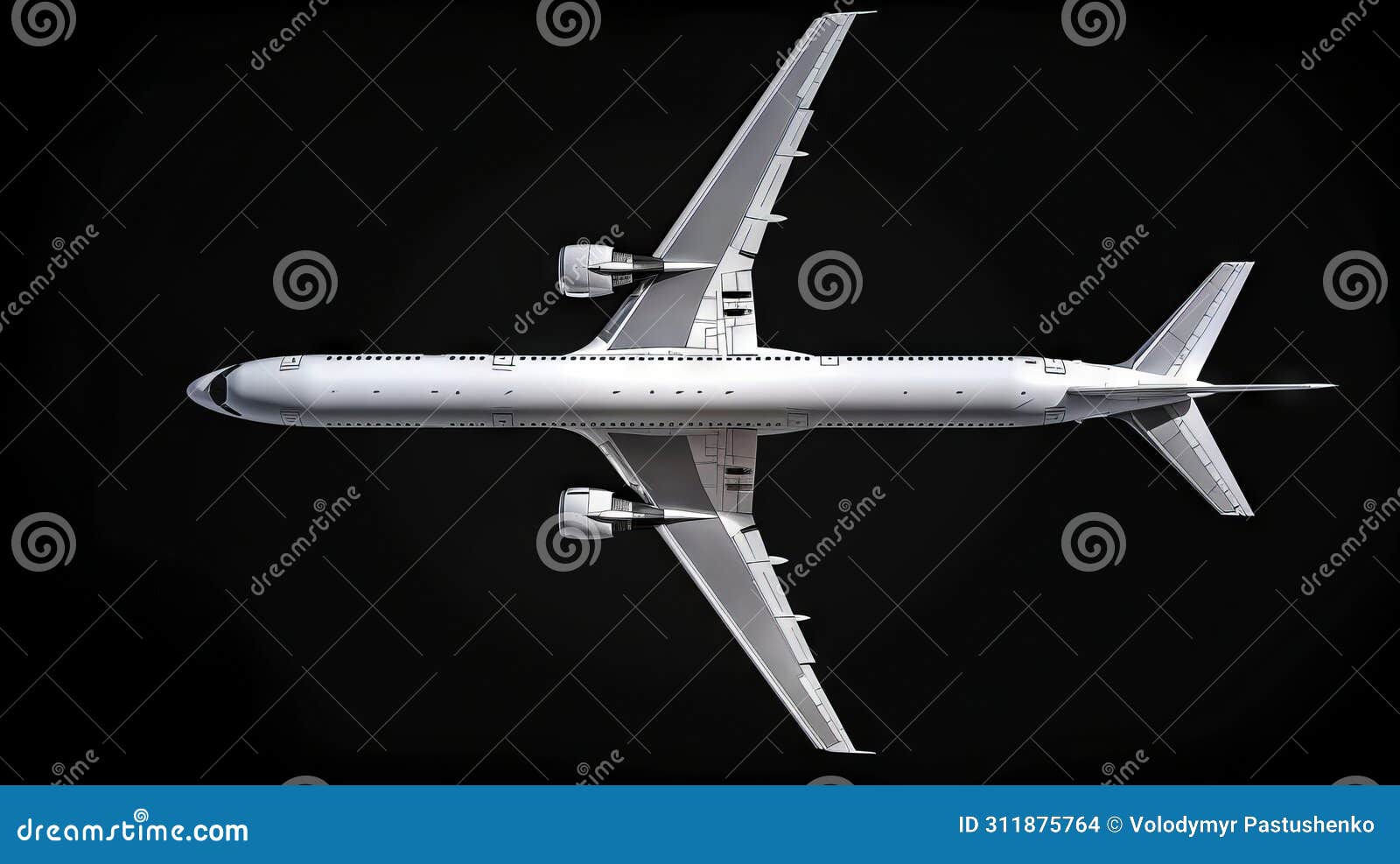 Rendering of the Boeing 787 Dreamliner Jet Plane Stock Photo - Image of ...