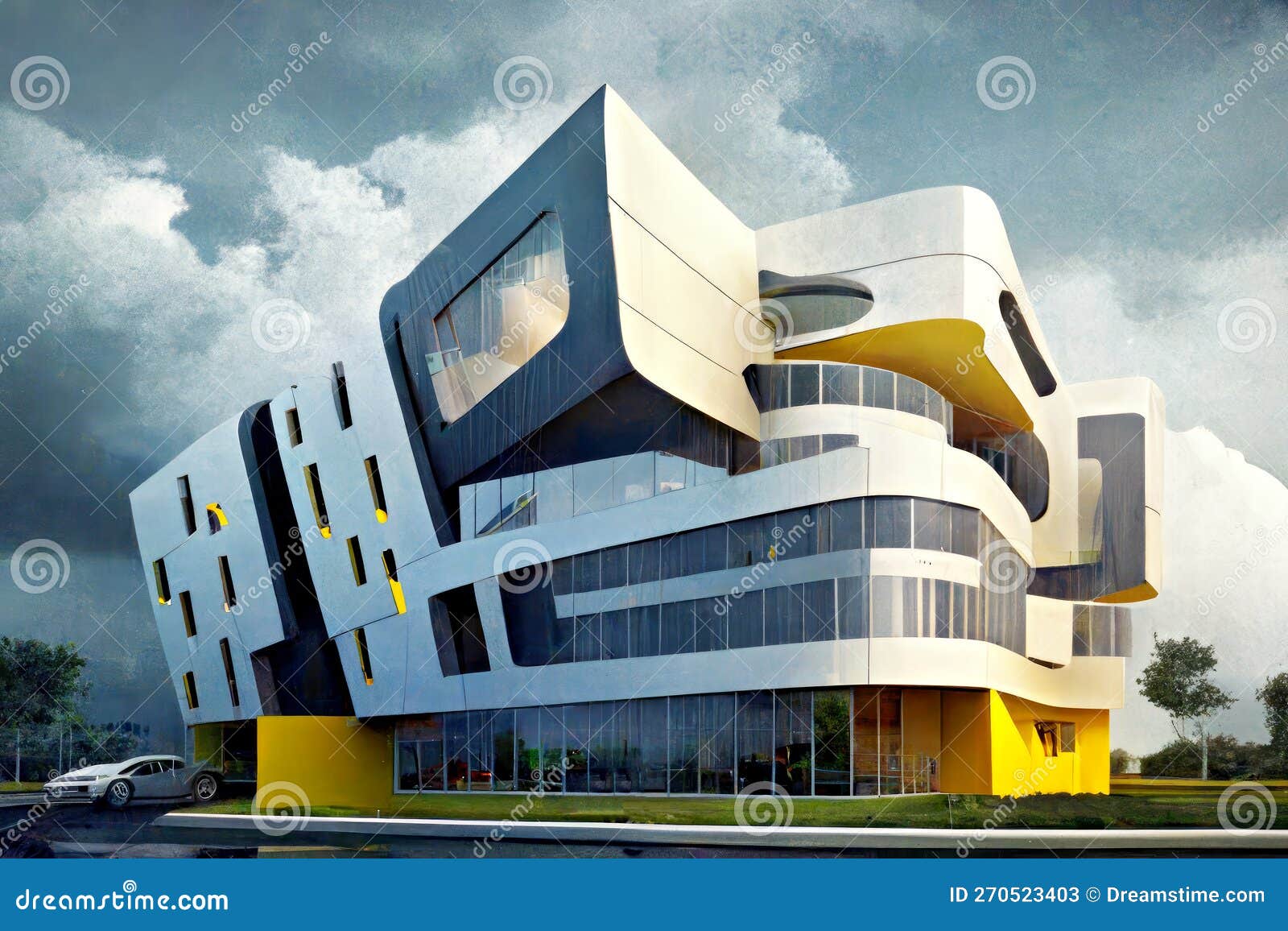 Rendering of Building that Looks Like it Has Been Designed To Look Like ...