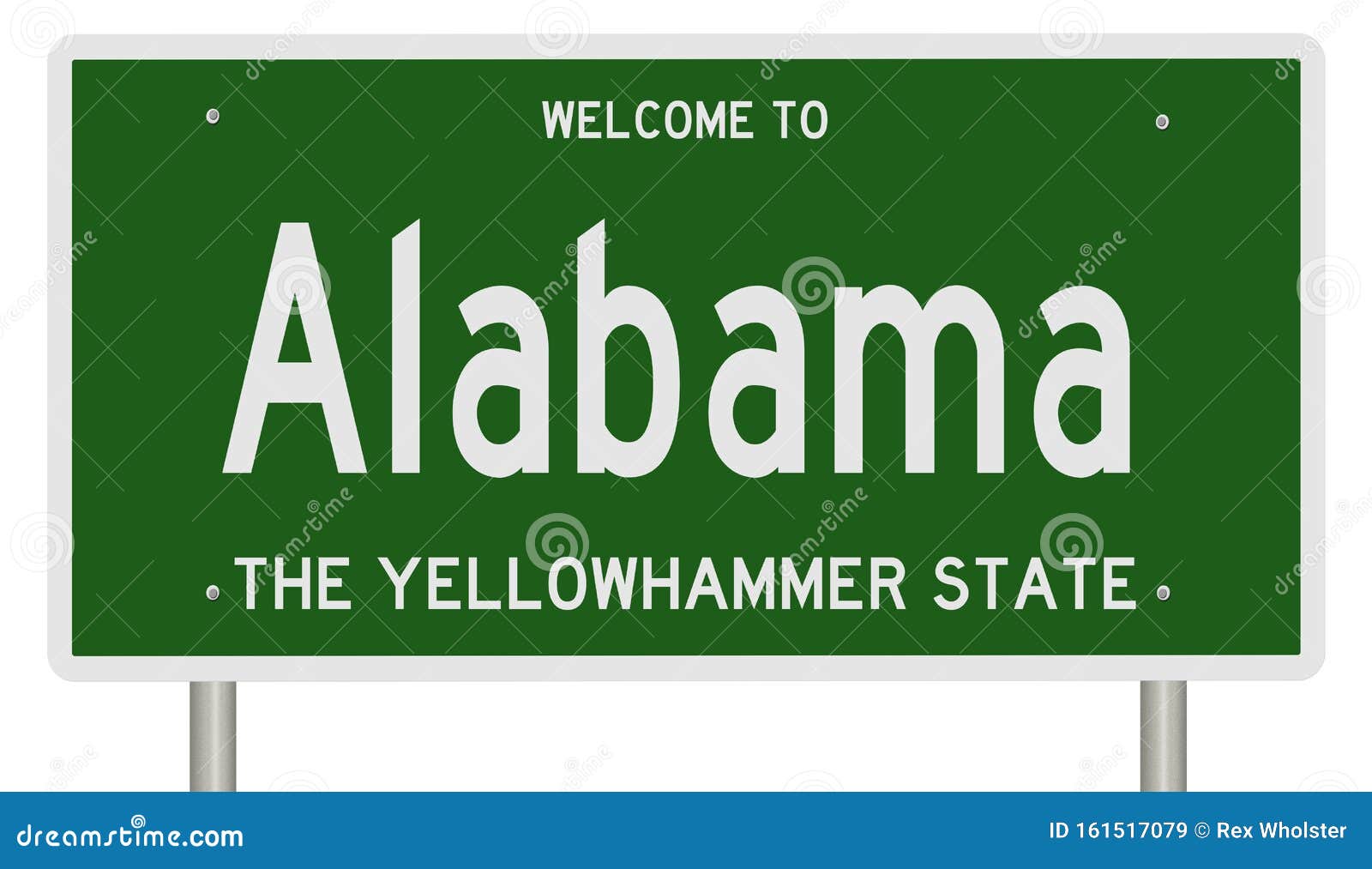 Highway sign for Alabama stock illustration. Illustration of trucking ...