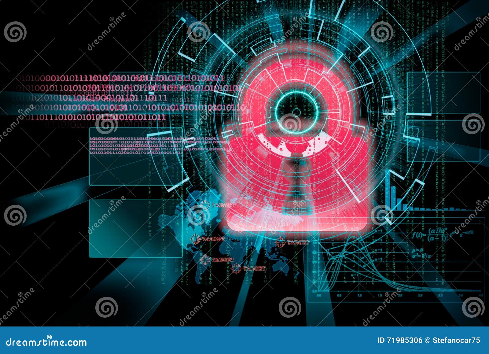 Background With Target, Reticle, Crosshair Symbol. Icon For Foca Vector ...