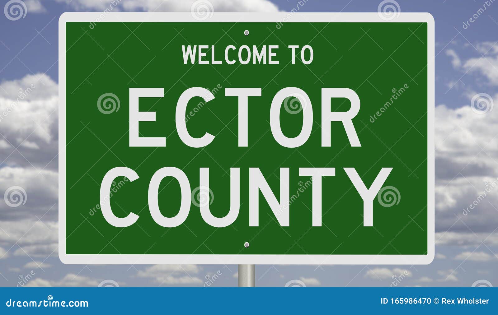 Road sign for Ector County stock illustration. Illustration of graphic ...