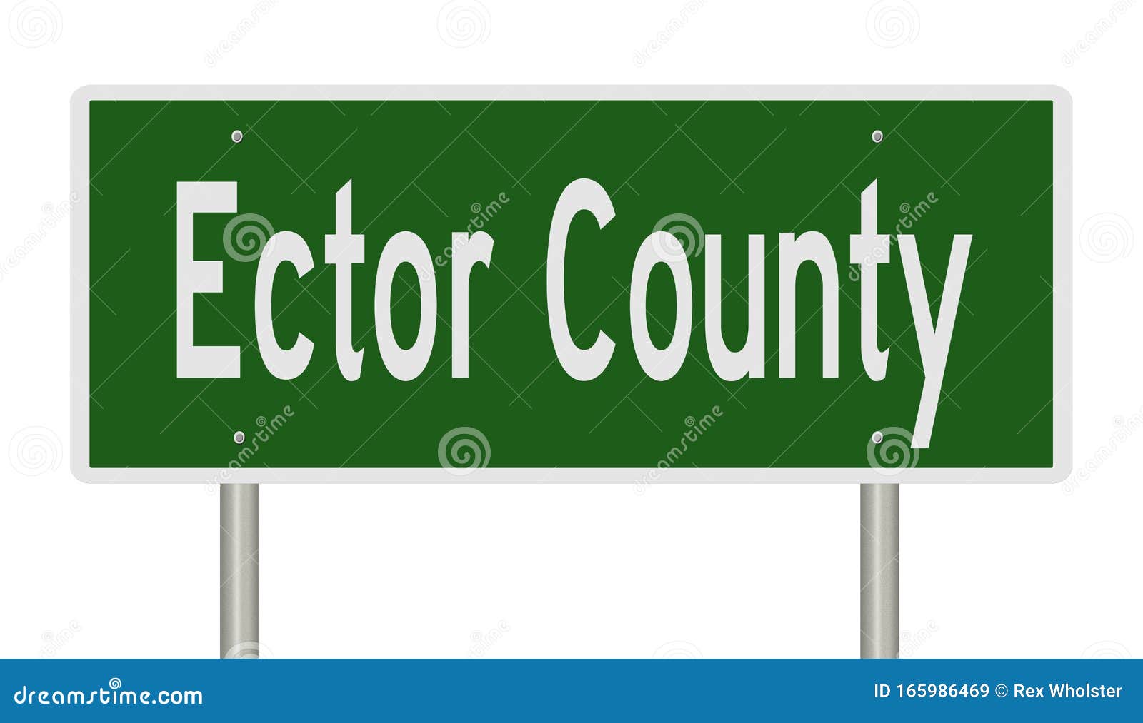 Map Of Ector County In Texas State On White Background. Single County ...