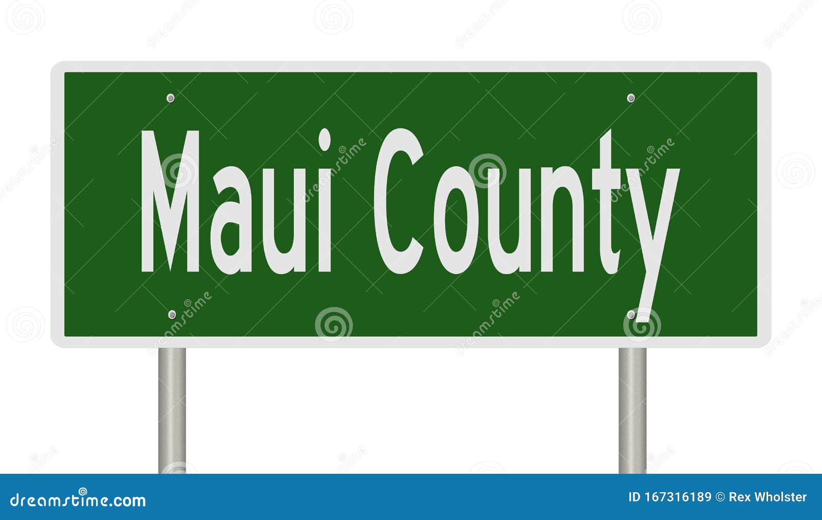 Road sign for Maui County stock illustration. Illustration of hana ...