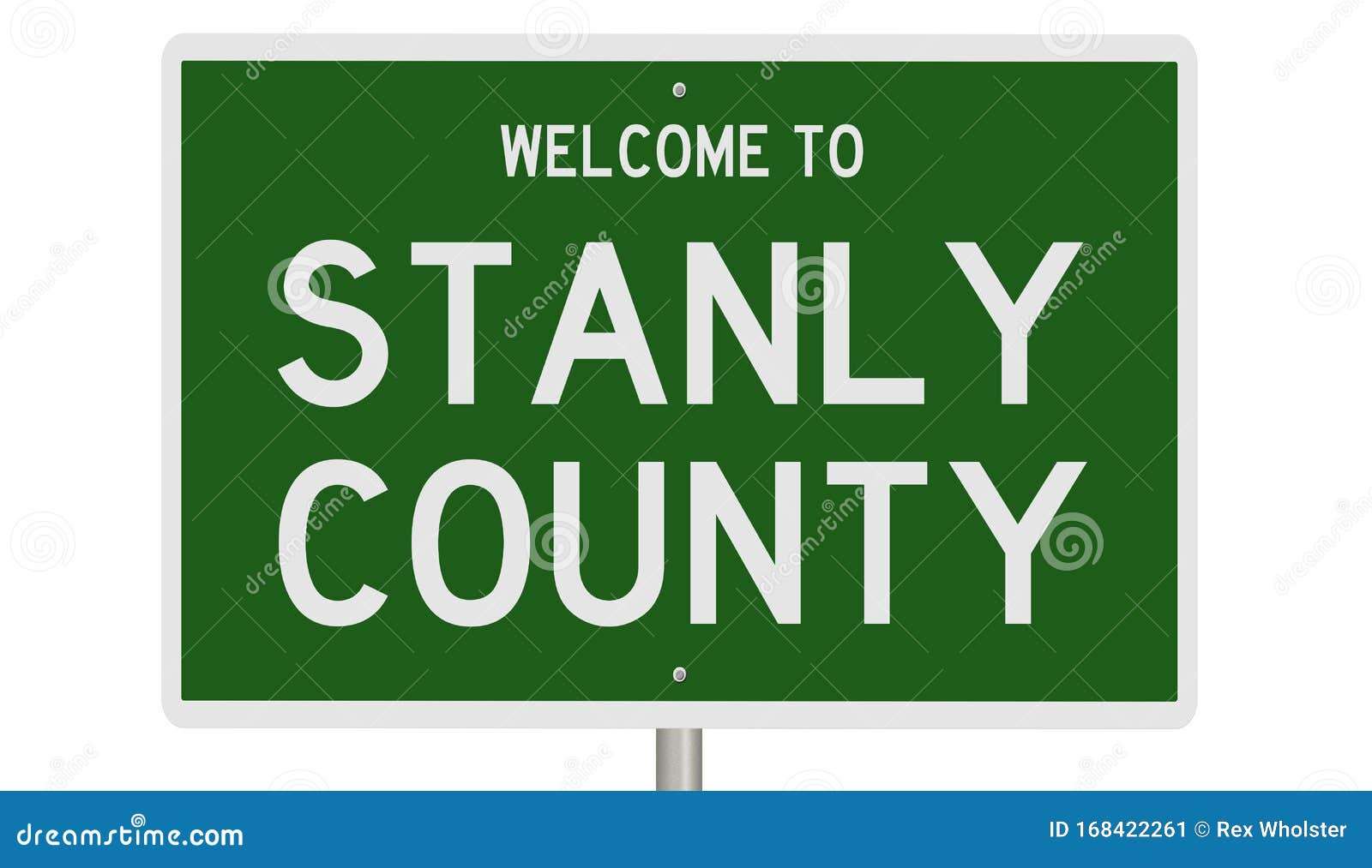 Road Sign for Stanly County Stock Illustration - Illustration of ...