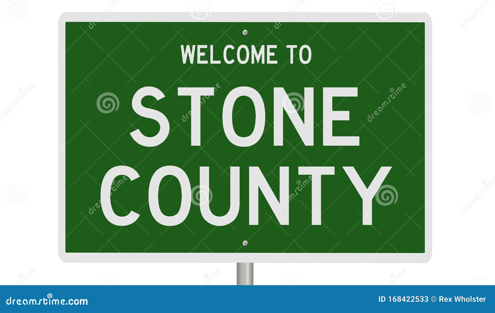 Road sign for Stone County stock illustration. Illustration of county ...