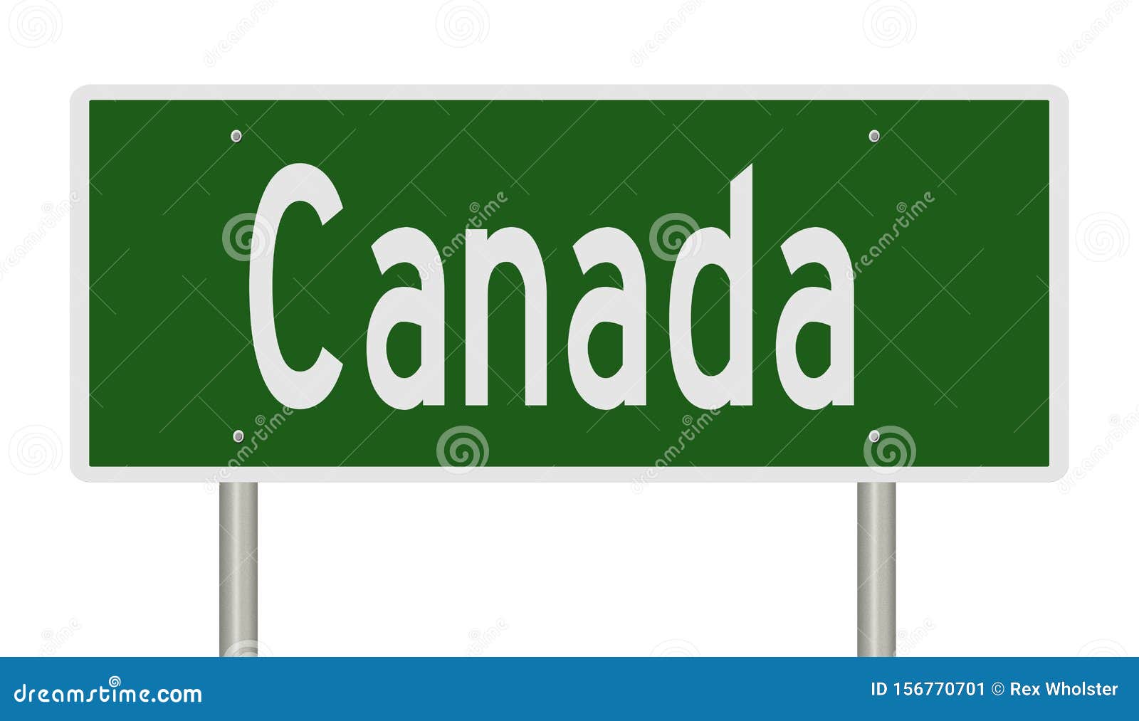 Highway sign for Canada stock illustration. Illustration of sign ...