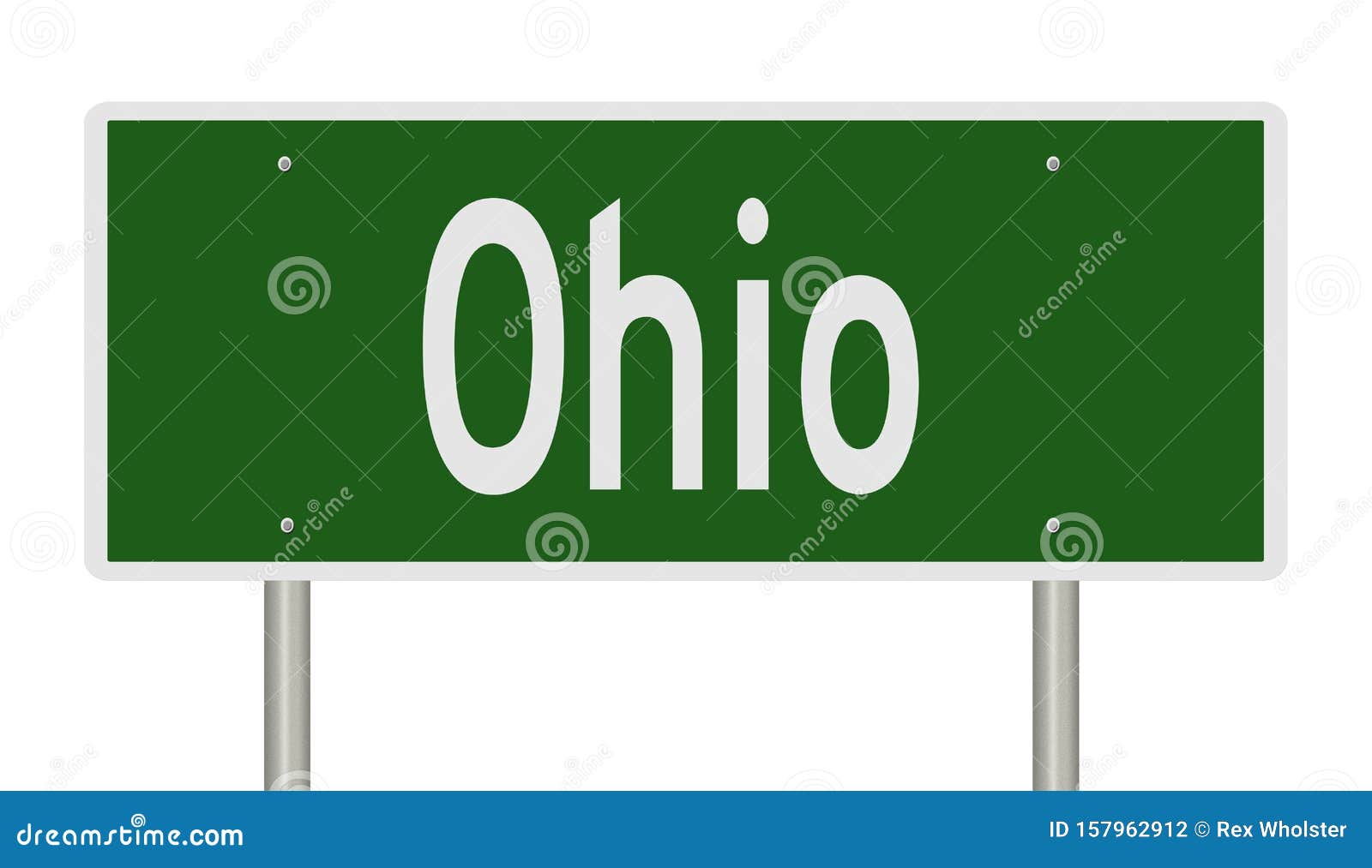 Highway sign for Ohio stock illustration. Illustration of america ...