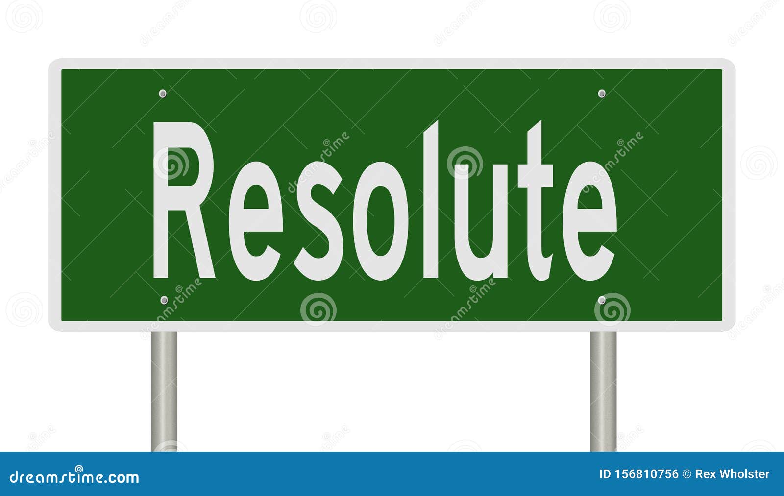 Highway Sign for Resolute Nunavut Canada Stock Illustration ...