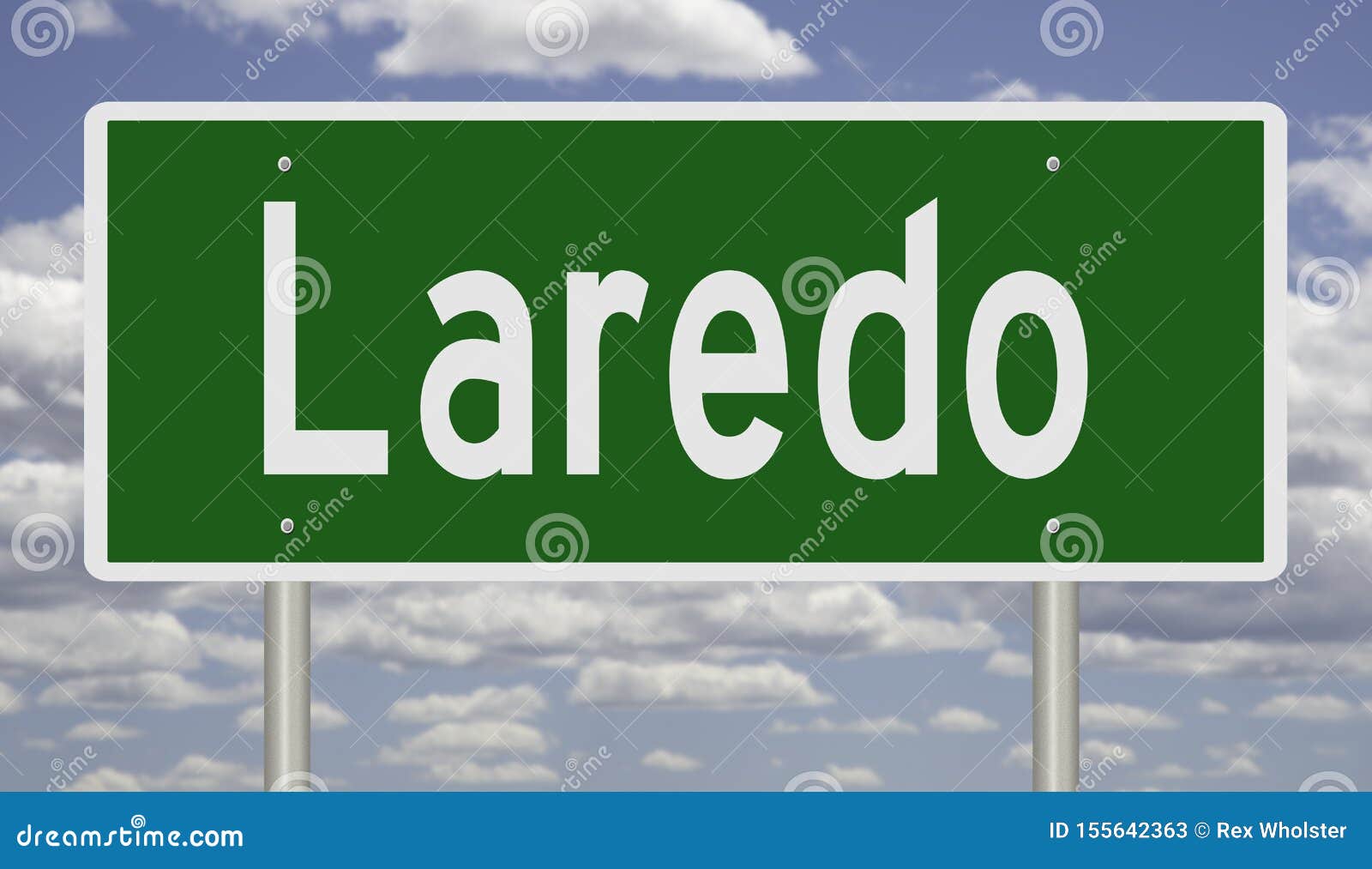 Highway Sign for Laredo Texas Stock Image - Image of united, america ...