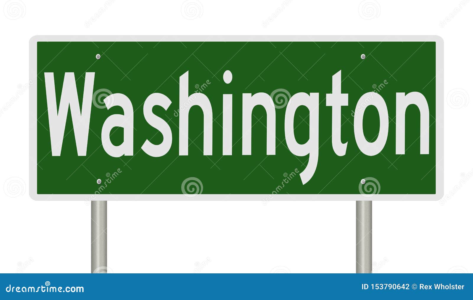 Road sign for Washington stock illustration. Illustration of city ...