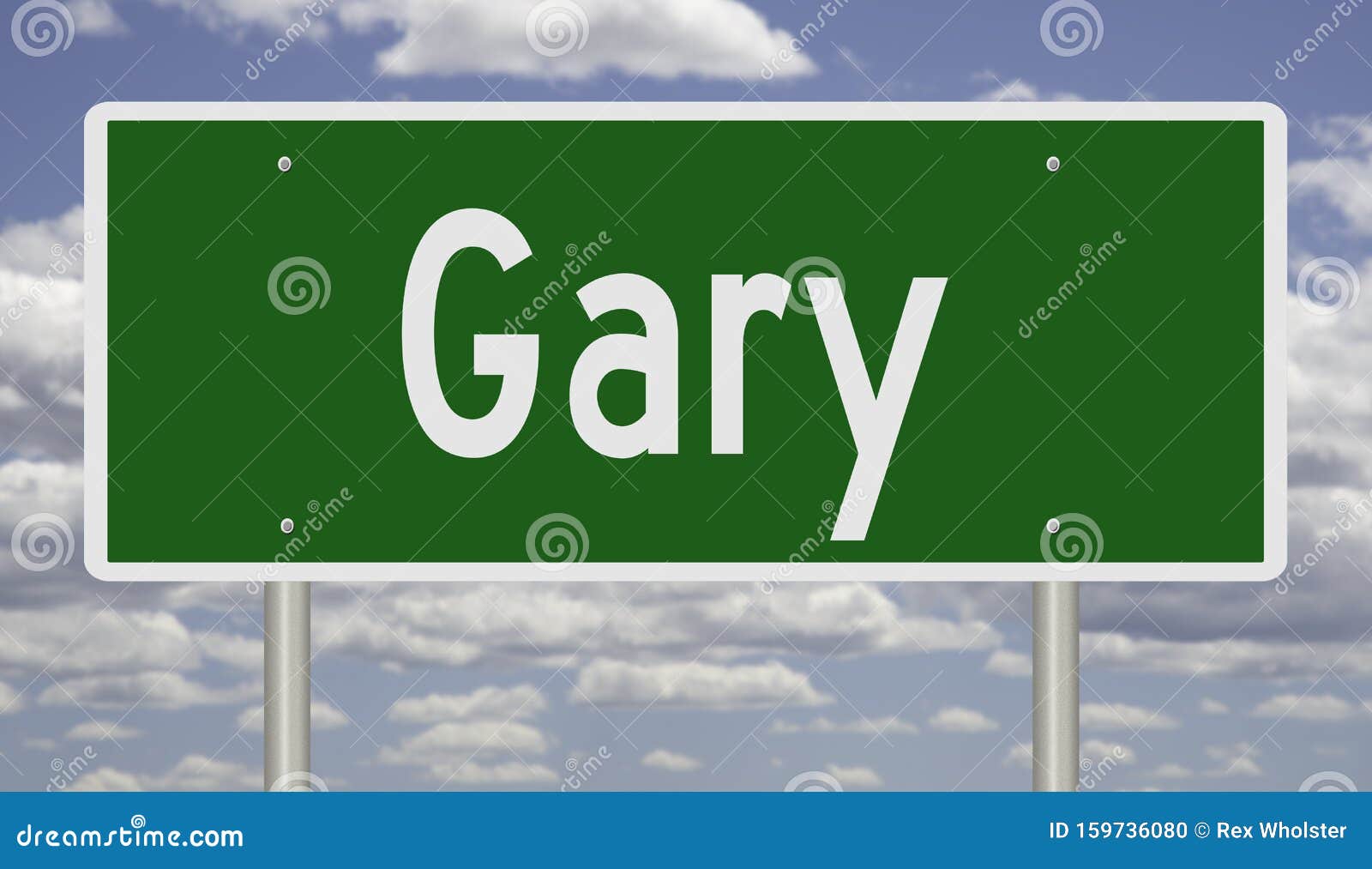 Highway Sign For Gary Stock Photo | CartoonDealer.com #159736080