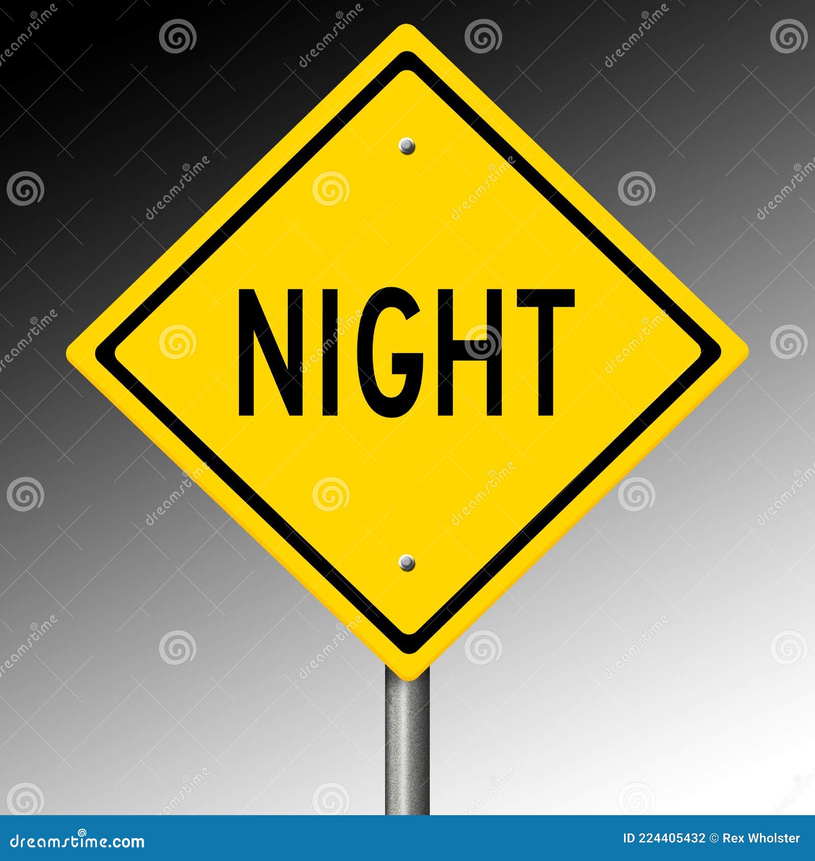 Yellow highway sign stock illustration. Illustration of yellow - 224405432