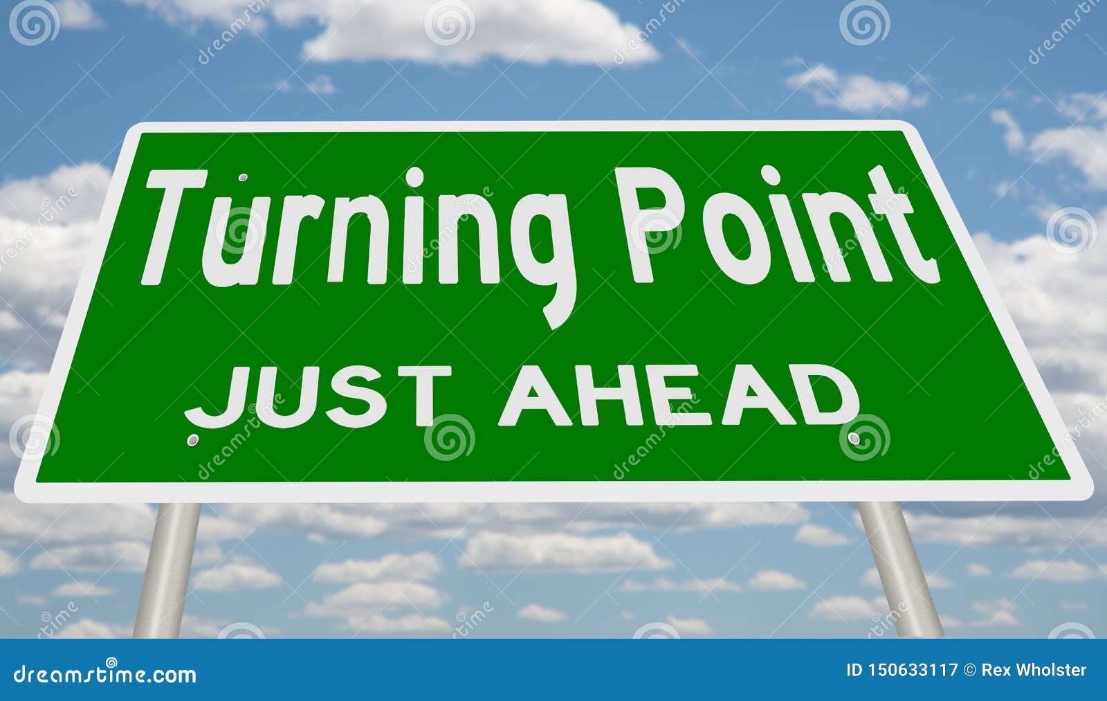 Green Turning Point Next Exit Sign Stock Illustration - Illustration of ...