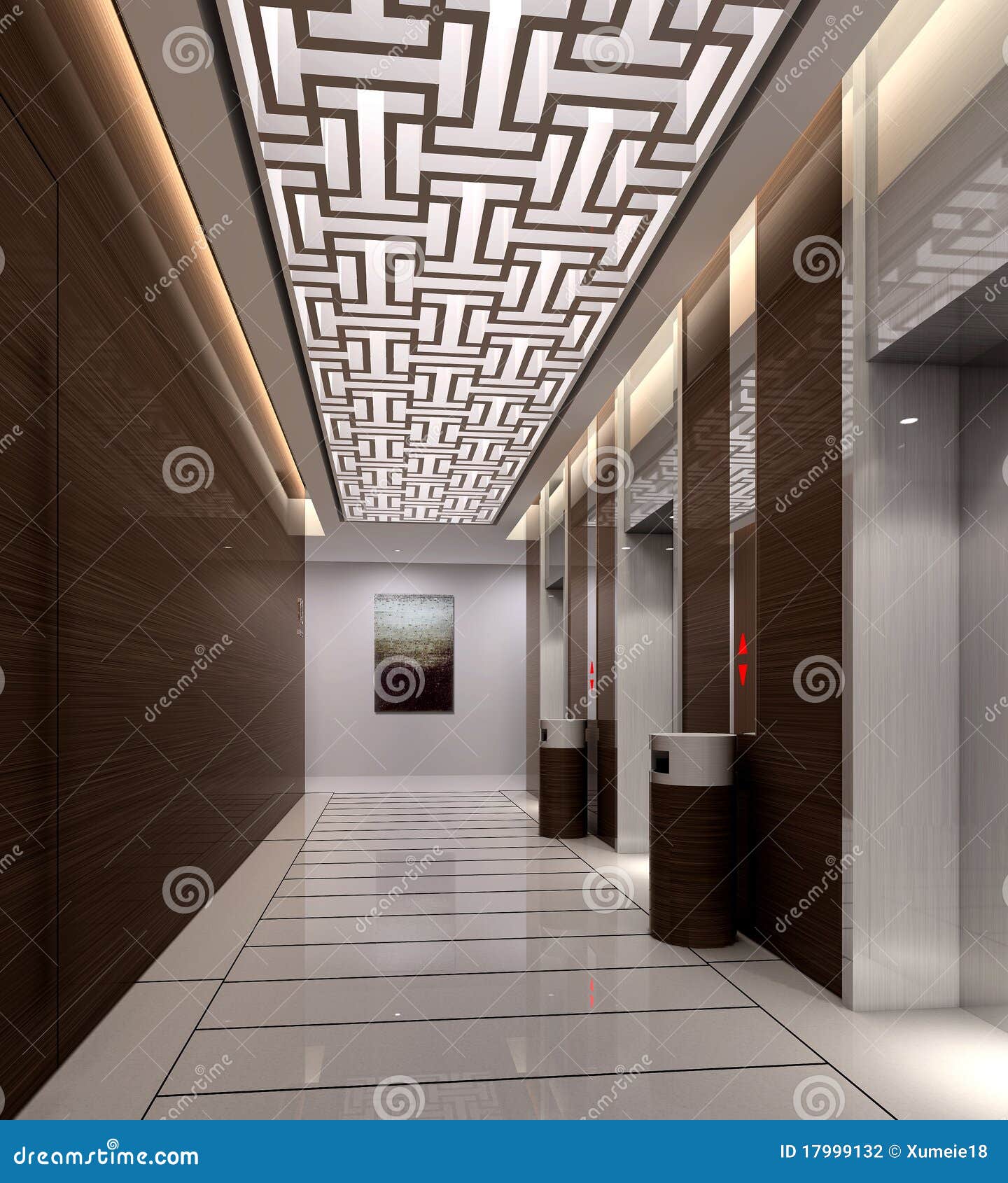 Modern Corridor Side Stock Photo | CartoonDealer.com #80555796