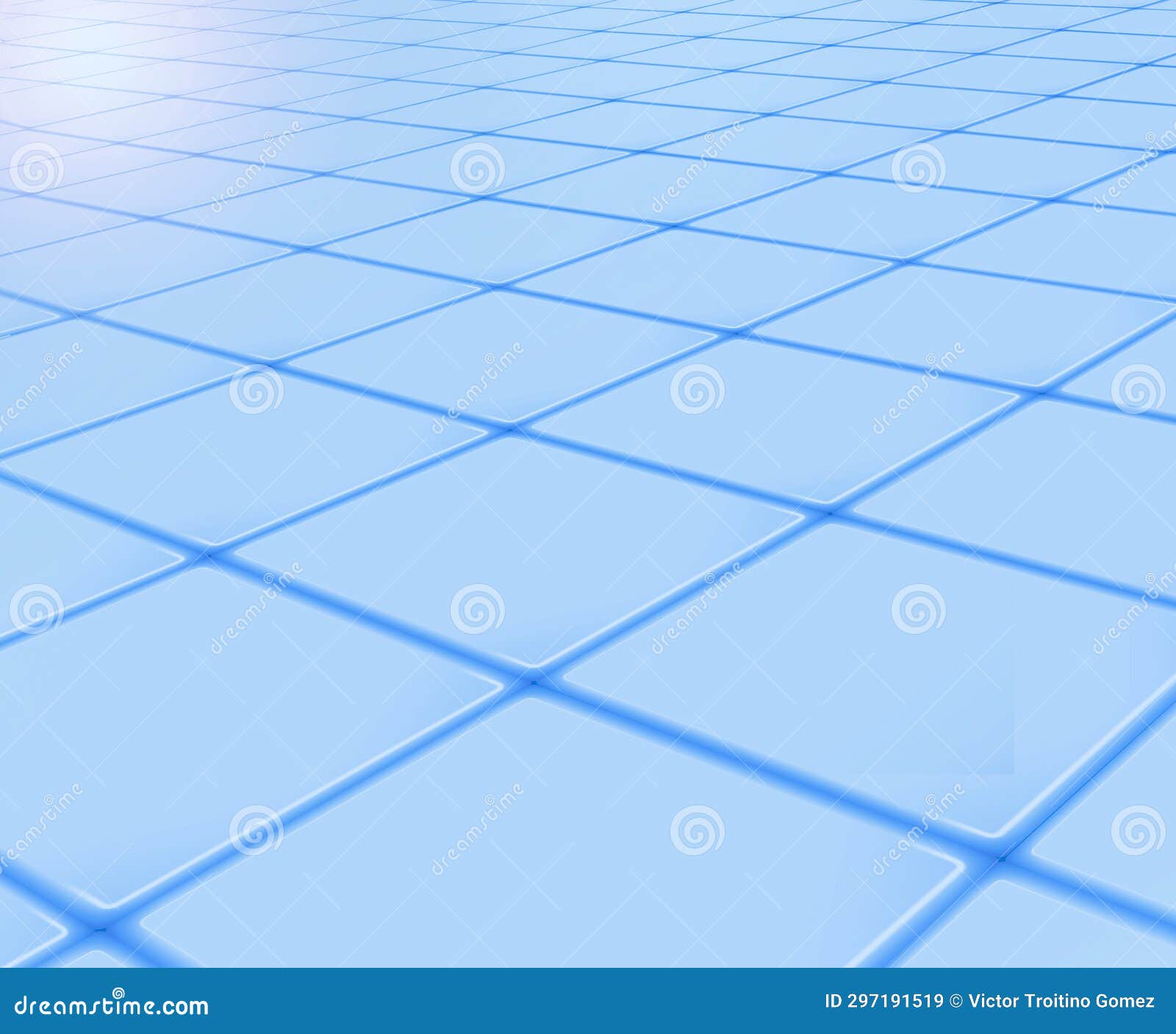Rendering Reflective Surface or Floor Made of Square Tiles Stock Image ...