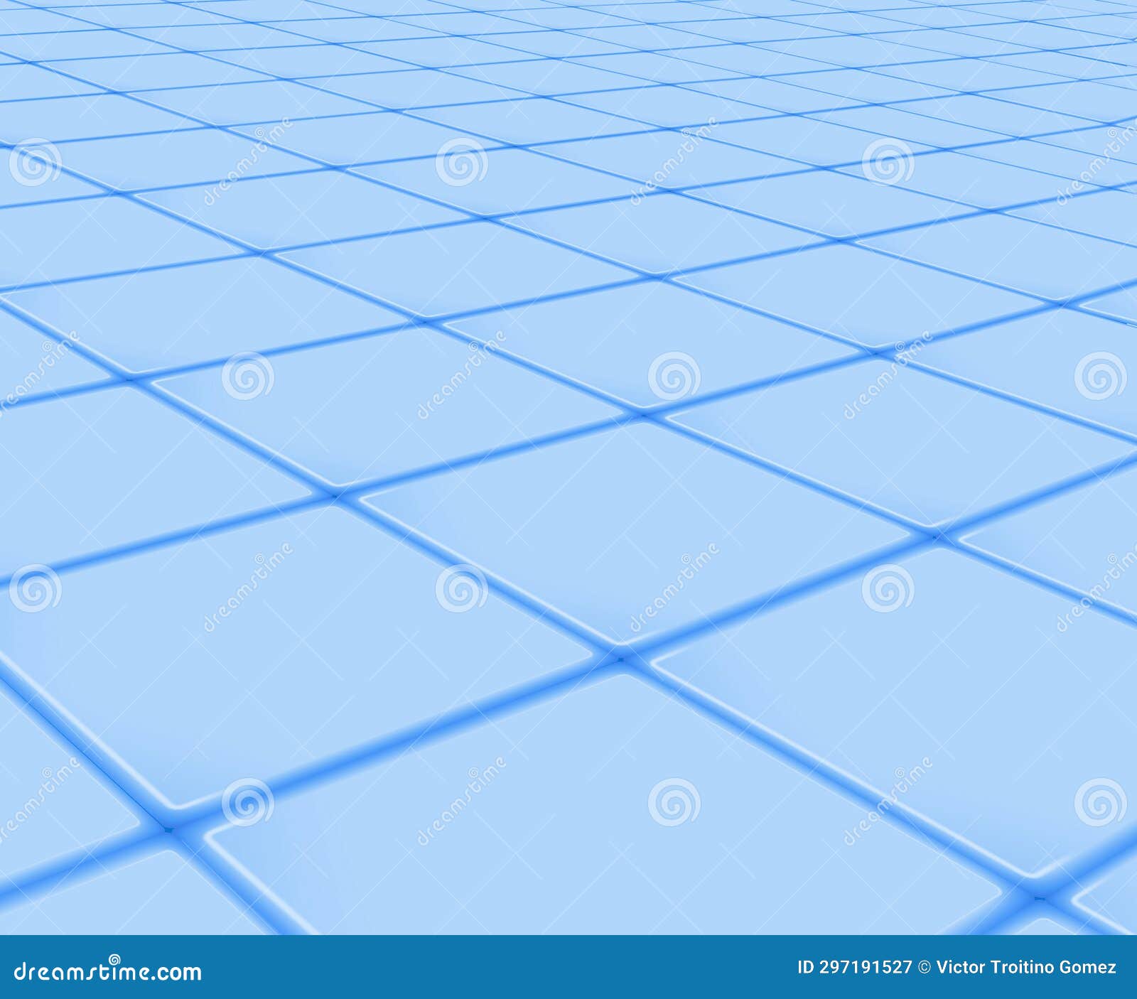 Rendering Reflective Surface or Floor Made of Square Tiles Stock Image ...