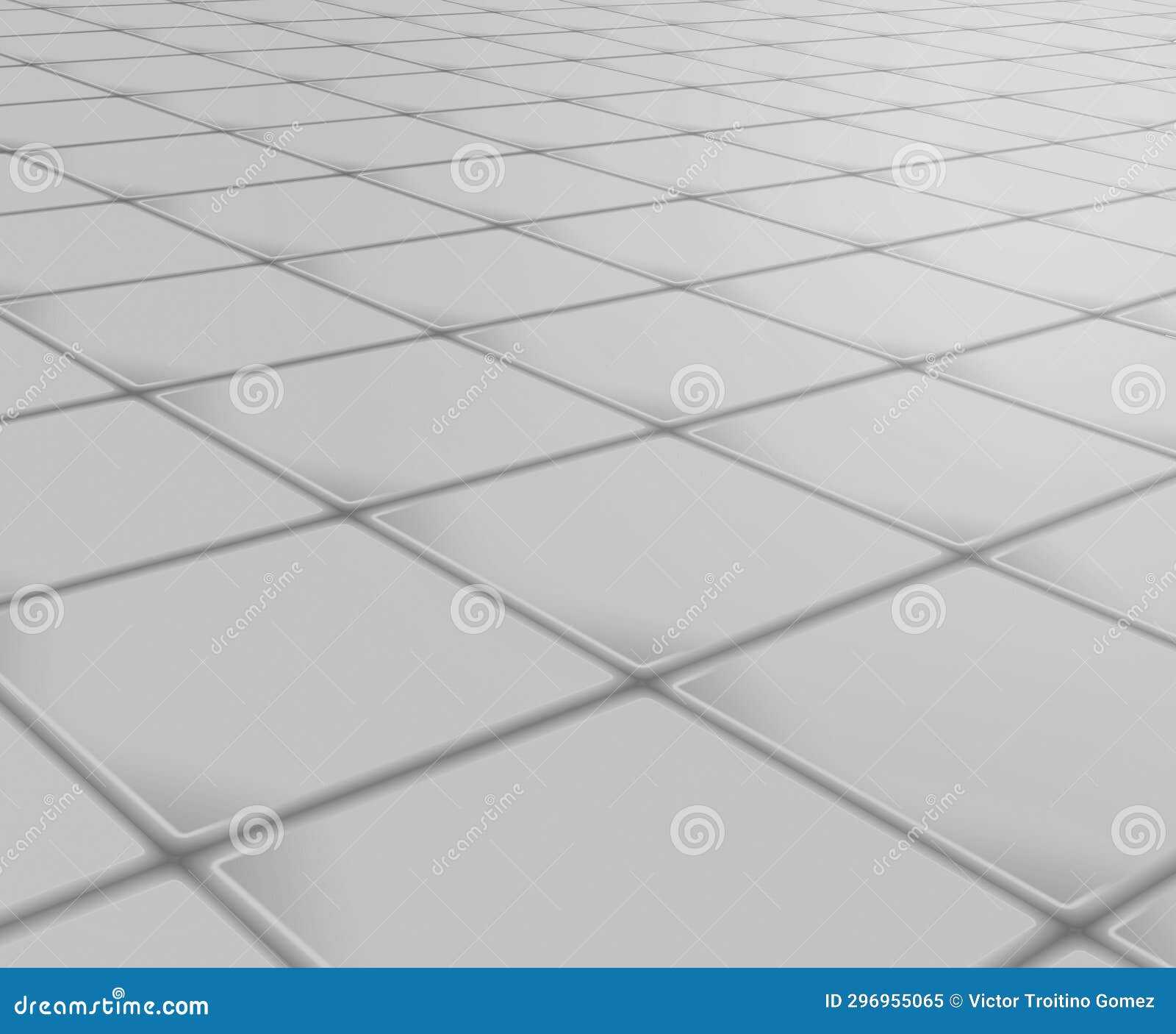 Rendering Reflective Surface or Floor Made of Square Tiles Stock Image ...
