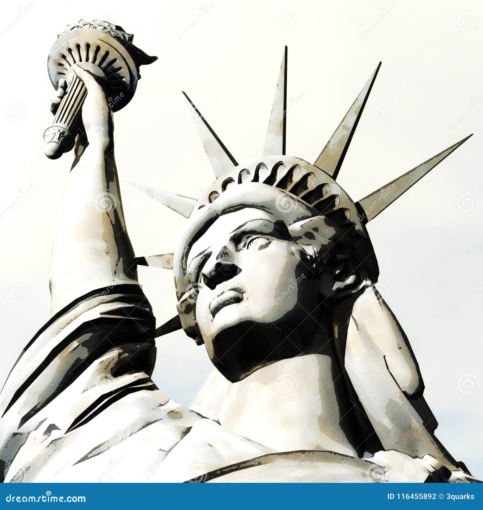 3D Rendering Of A Statue Of A Warrior Leaning On A Sword Stock Photo ...