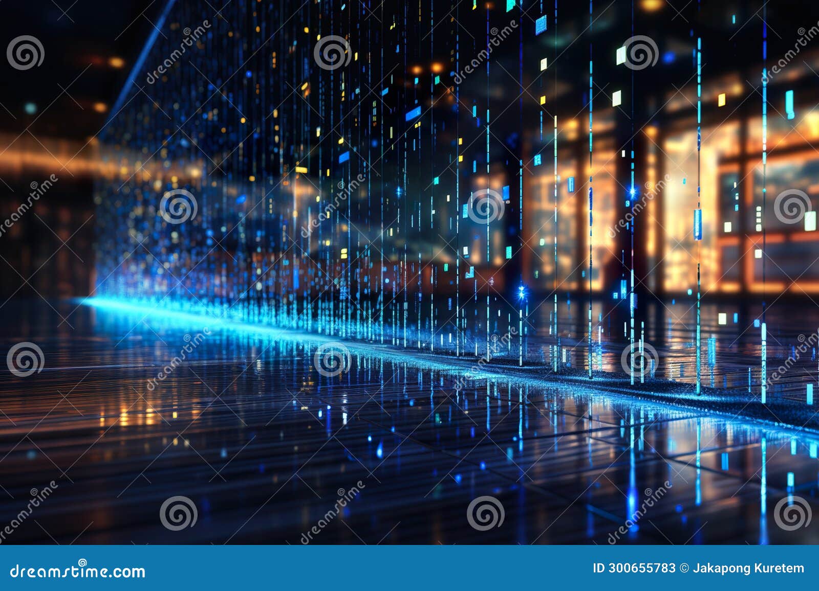 A Rendering of a Technology Data Binary Code Network Background. Stock Image - Image of internet ...