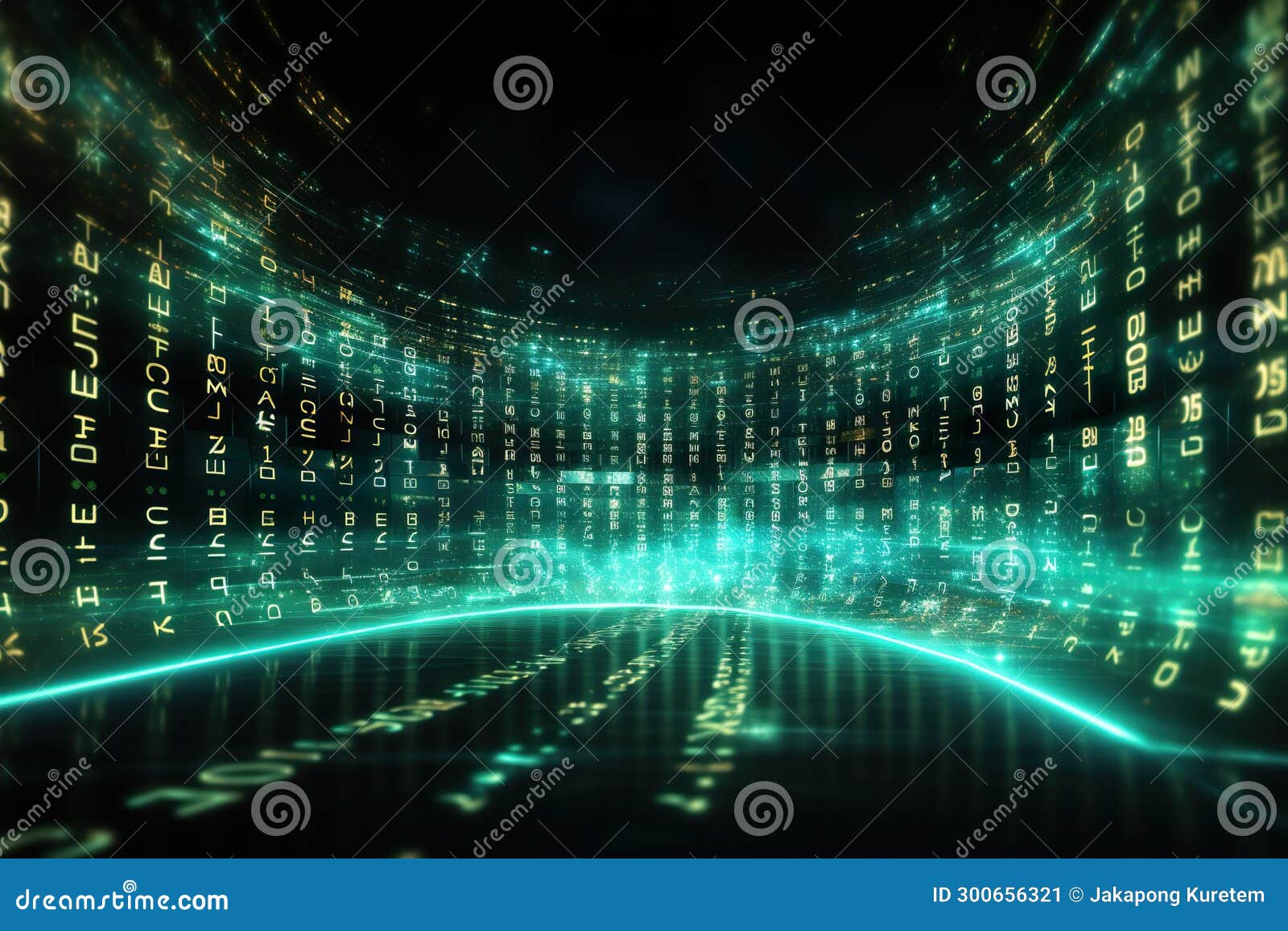 A Rendering of a Technology Data Binary Code Network Background. Stock Image - Image of business ...