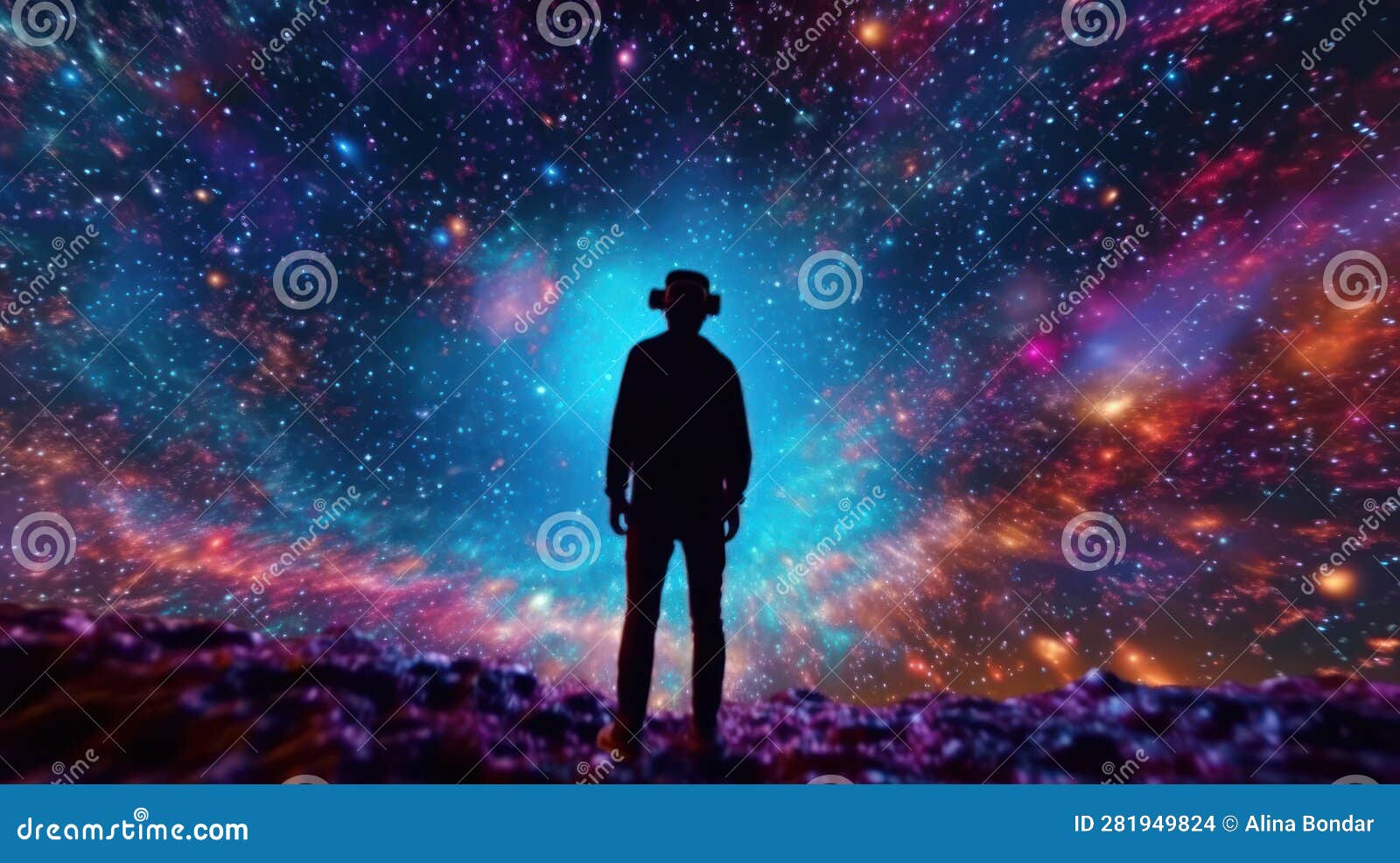 A Rendering of the User in a Spaceship Fighting Against Enemies in a ...