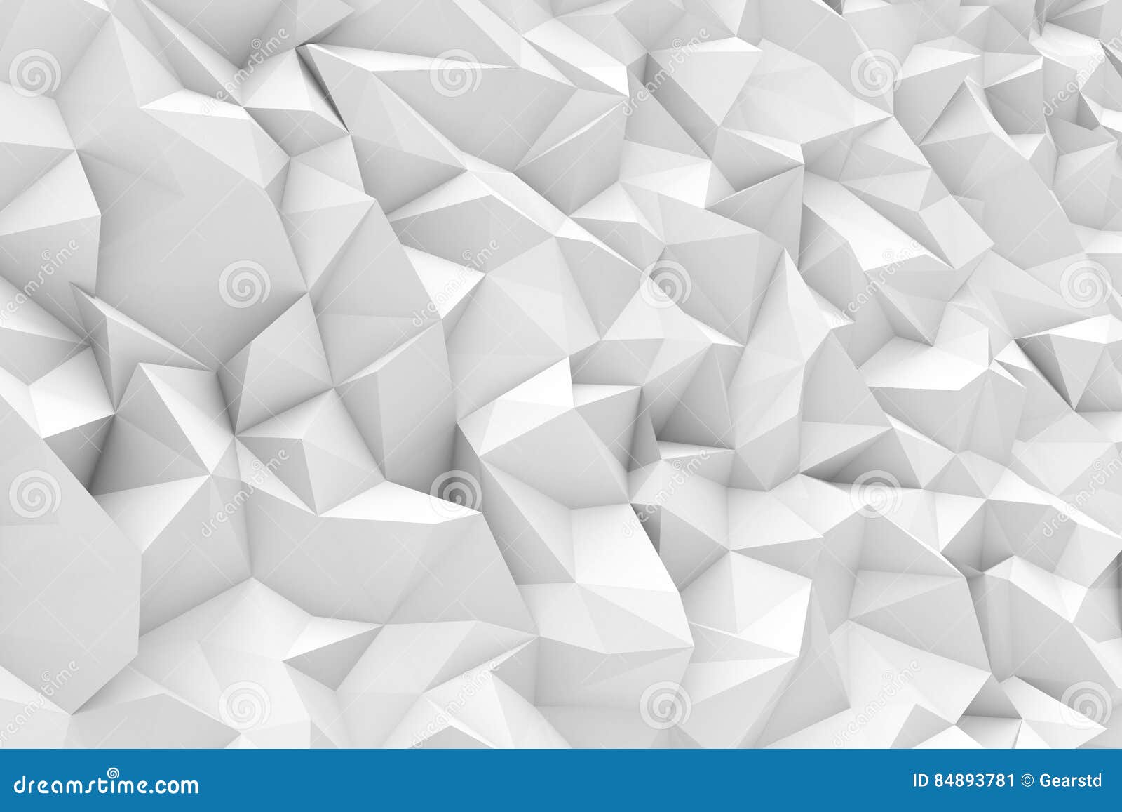 Rendering of White Polygonal Triangular Geometric Abstract Background ...