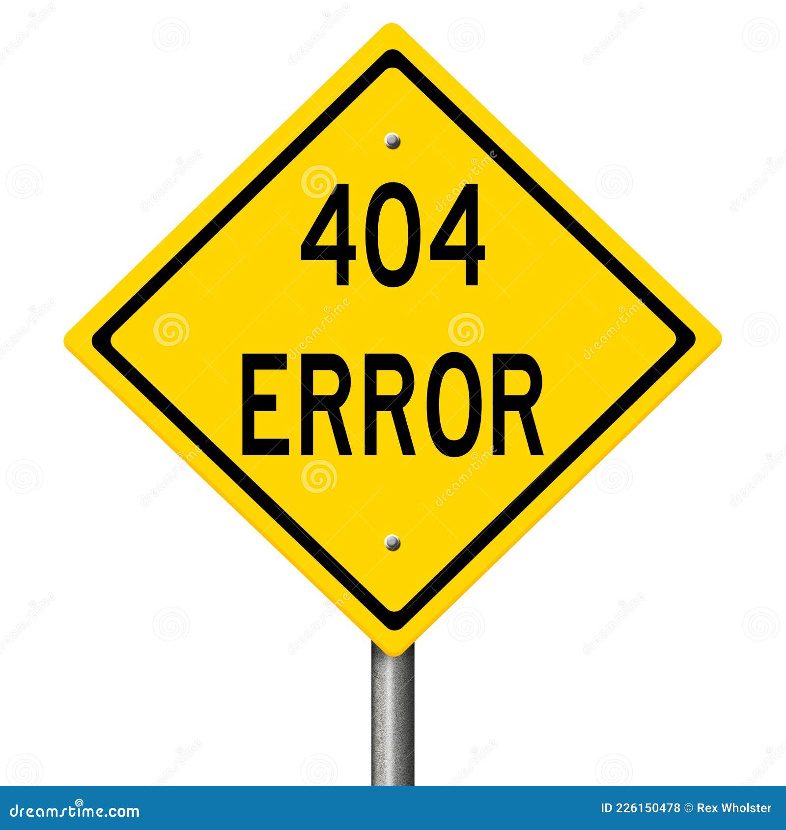 Rendering of a Yellow Highway Sign Stock Illustration - Illustration of ...