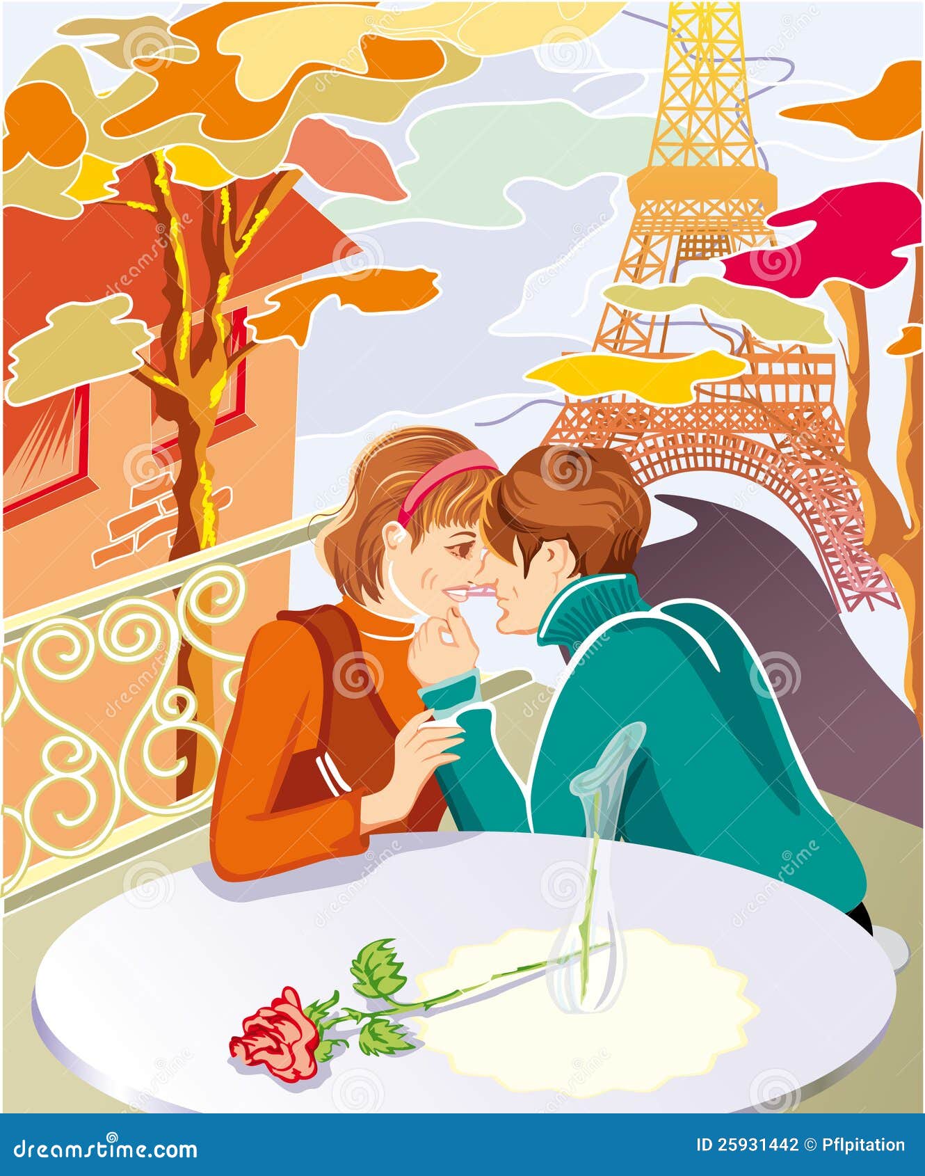 Rendezvous stock vector. Illustration of celebration - 25931442