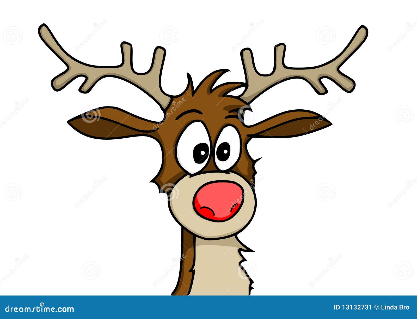 Rendier stock illustratie. Illustration of koude, neus - 13132731
