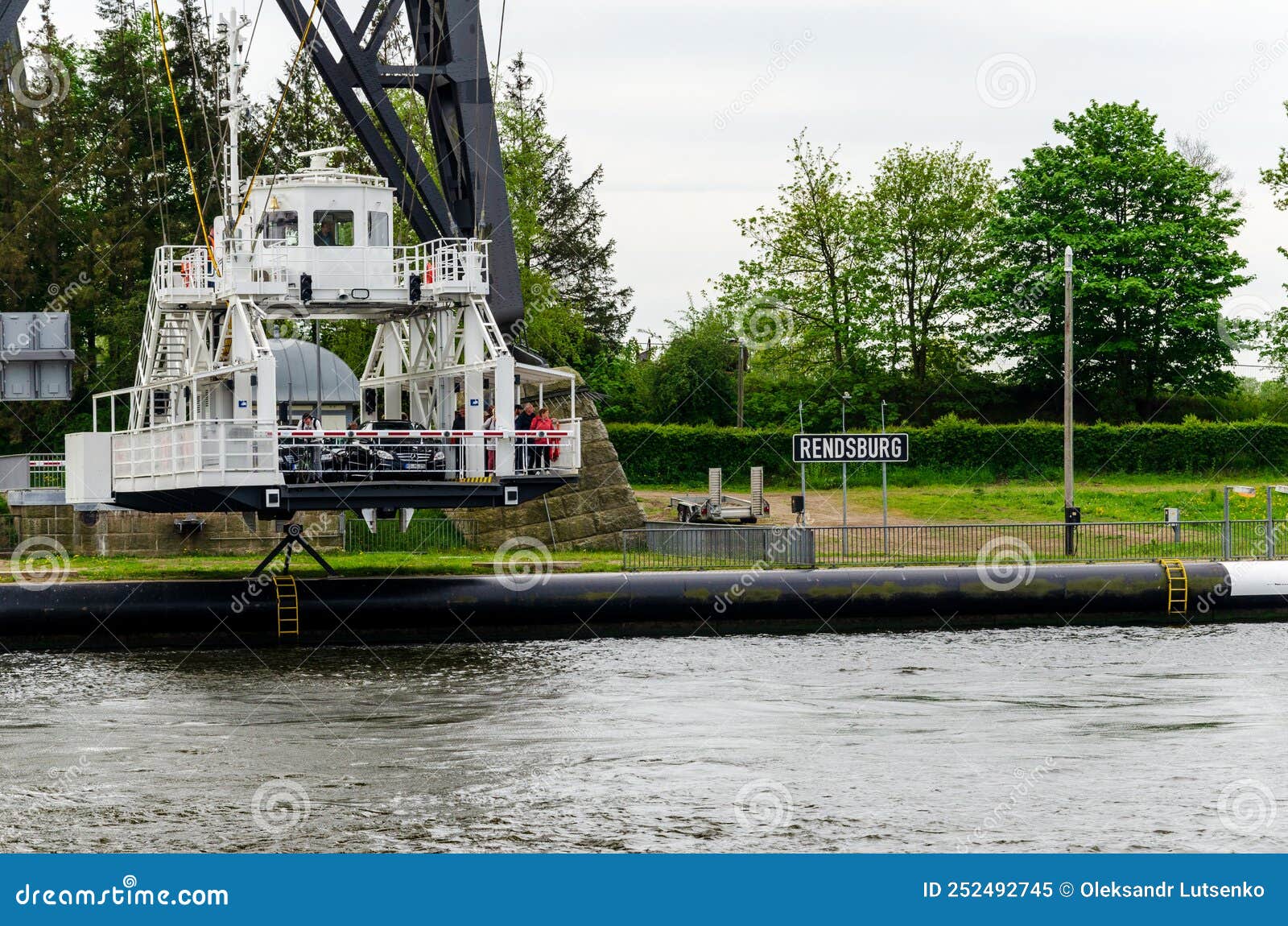 Rendsburg, Germany - May 11, 2022: Rendsburg Transporter Bridge ...