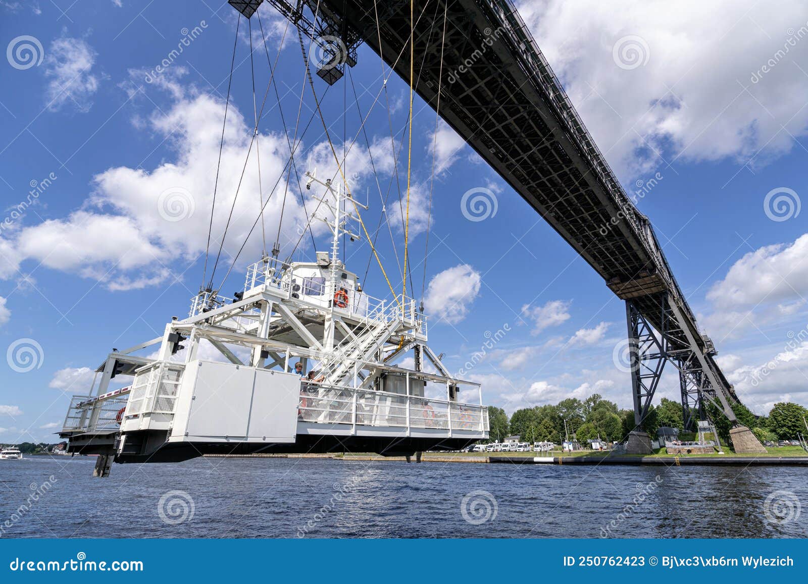 Rendsburg hanging ferry editorial stock photo. Image of link - 250762423