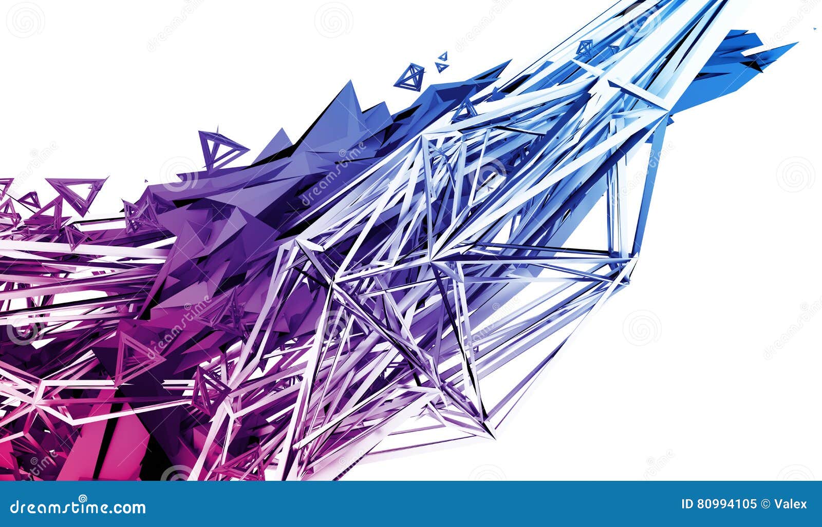 Rendu 3D Abstrait De Forme Polygonale Illustration Stock - Illustration ...