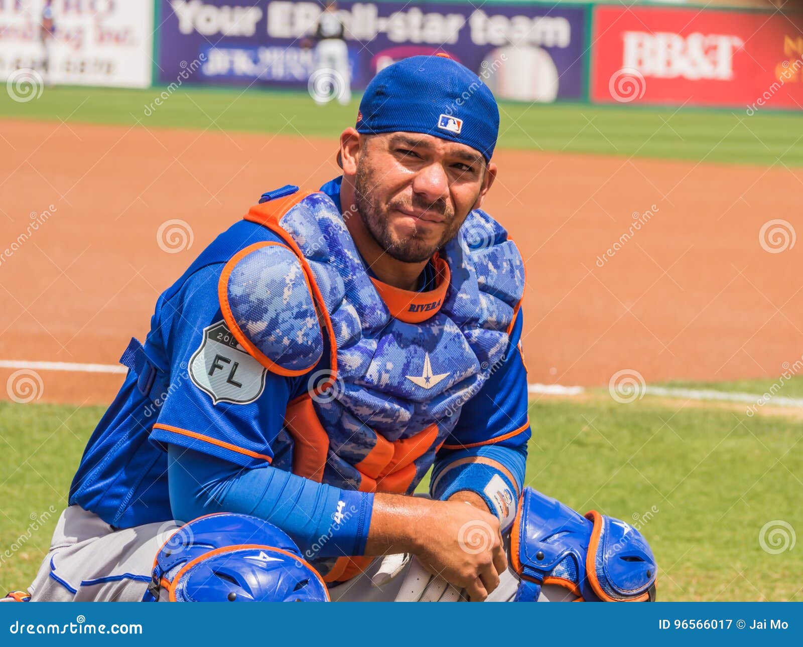 Rene Rivera Catcher New York Mets 2017 Editorial Photography - Image of ...