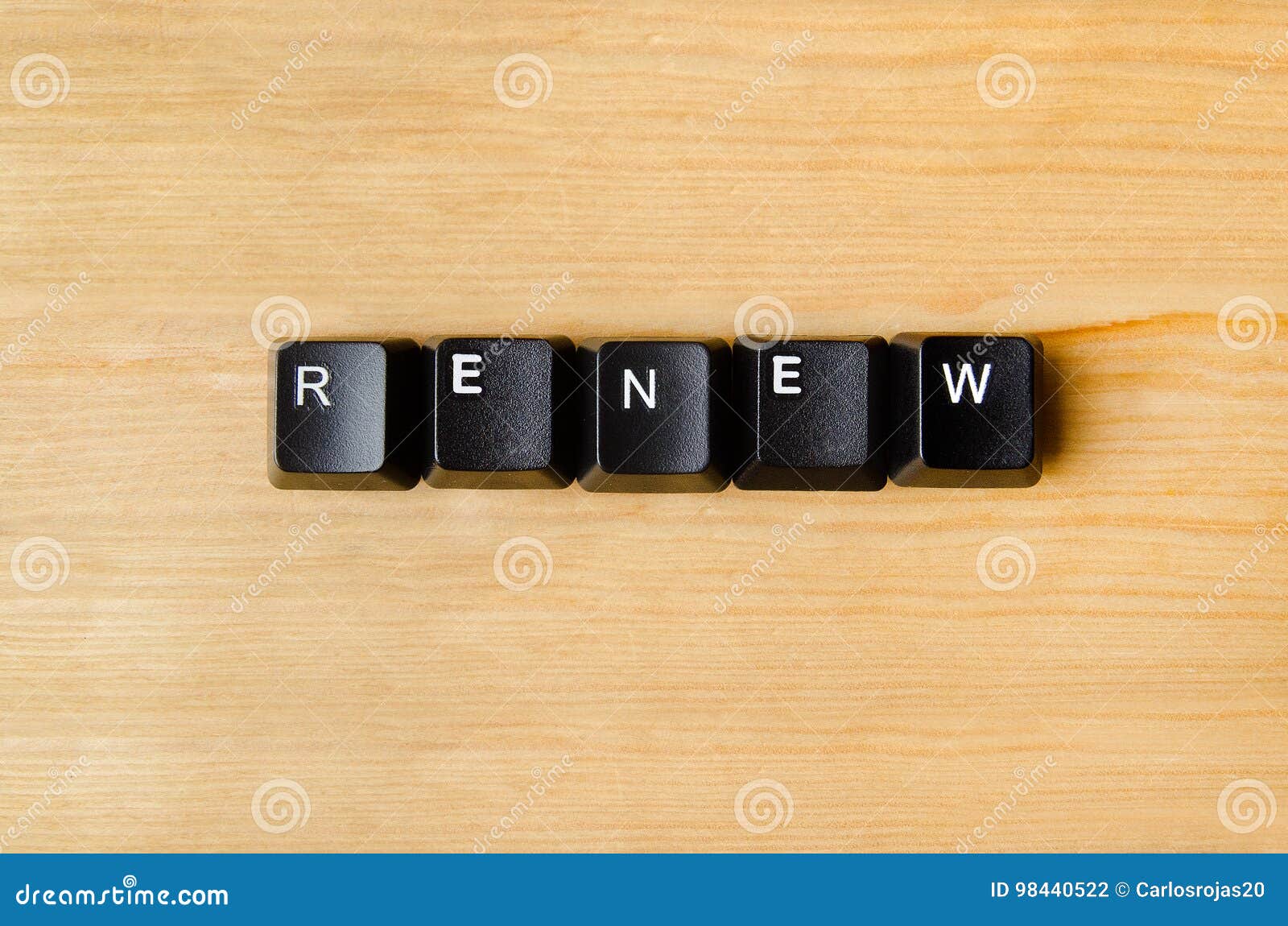 Renew word stock photo. Image of typography, tech, idea - 98440522