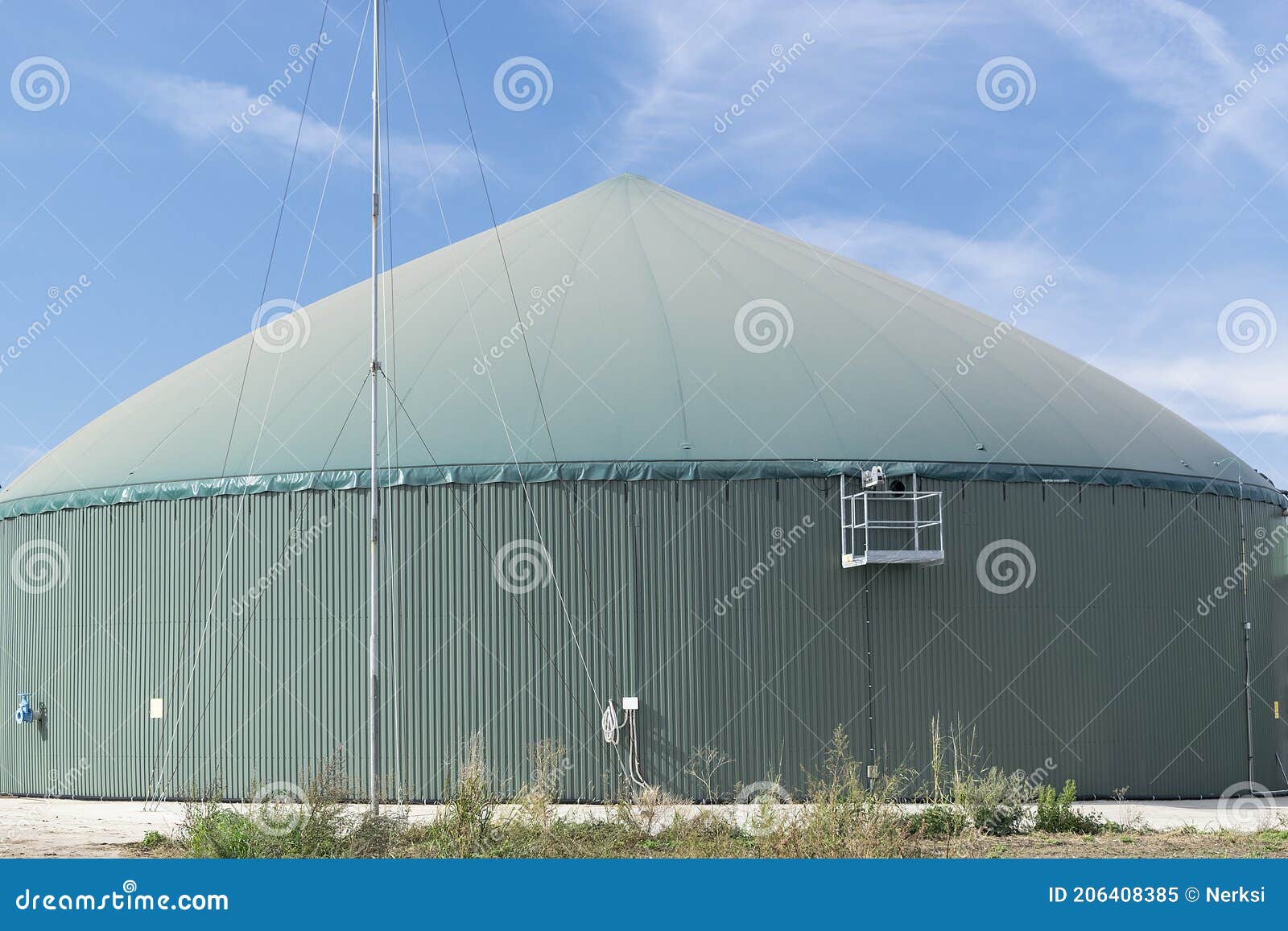 Renewable Biogas Energy and Sustainable Development Stock Image - Image ...