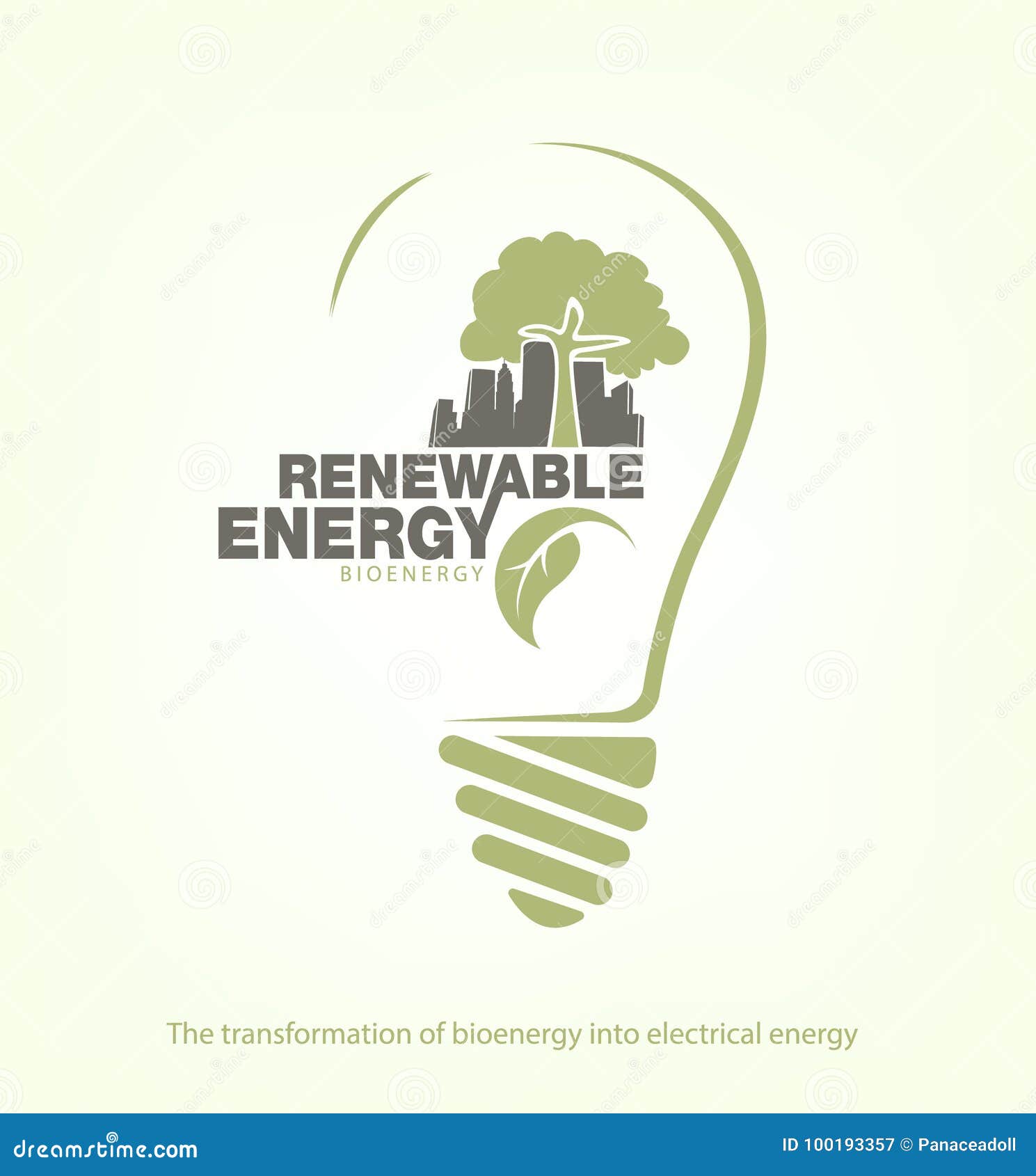 Bioenergy Logo Design Vector Eco Friendly Renewable Icon Symbol ...