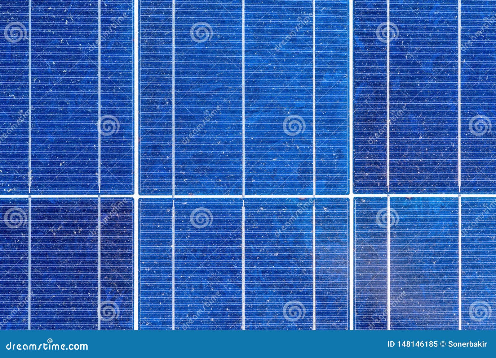 Renewable Energy,Blue Background of Solar Panels. Stock Image - Image ...