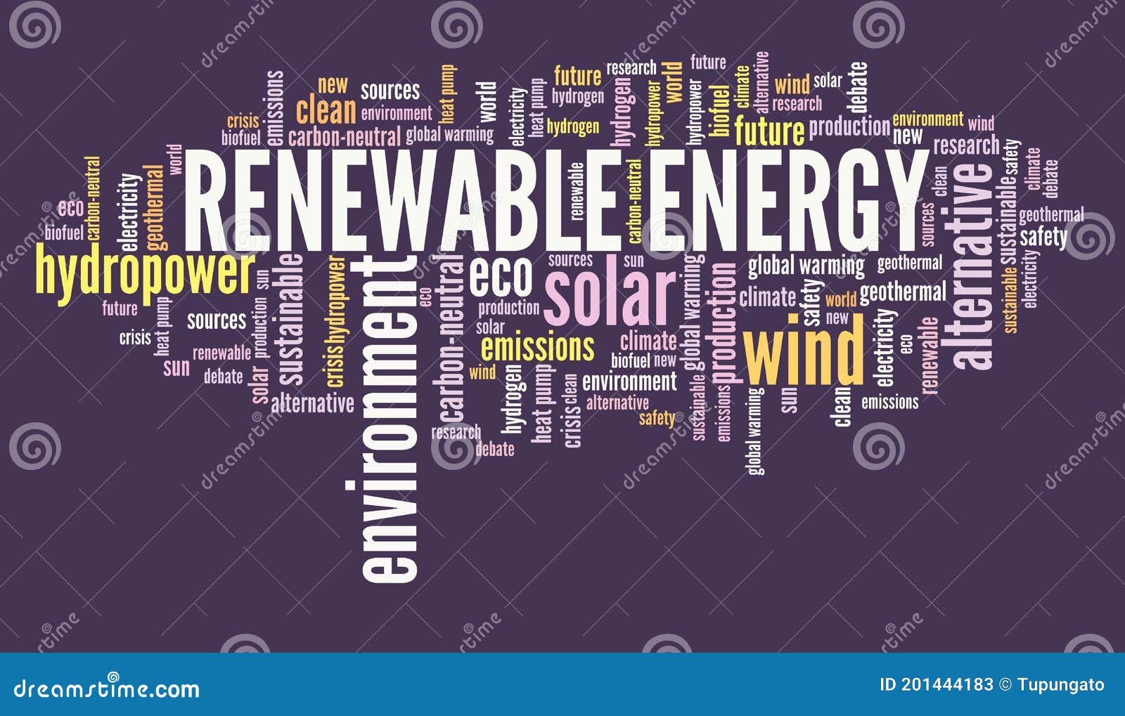 Renewable energy concept stock illustration. Illustration of ...