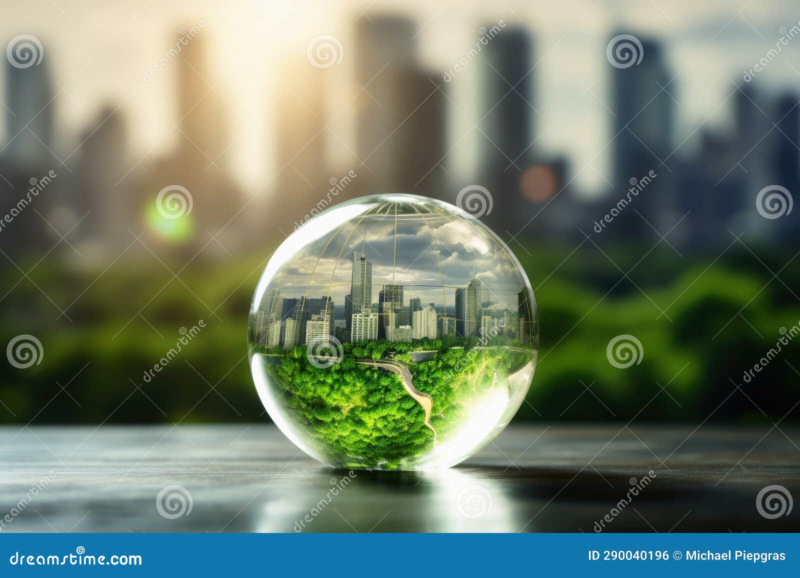 A Renewable Energy Concept Background Stock Illustration - Illustration ...
