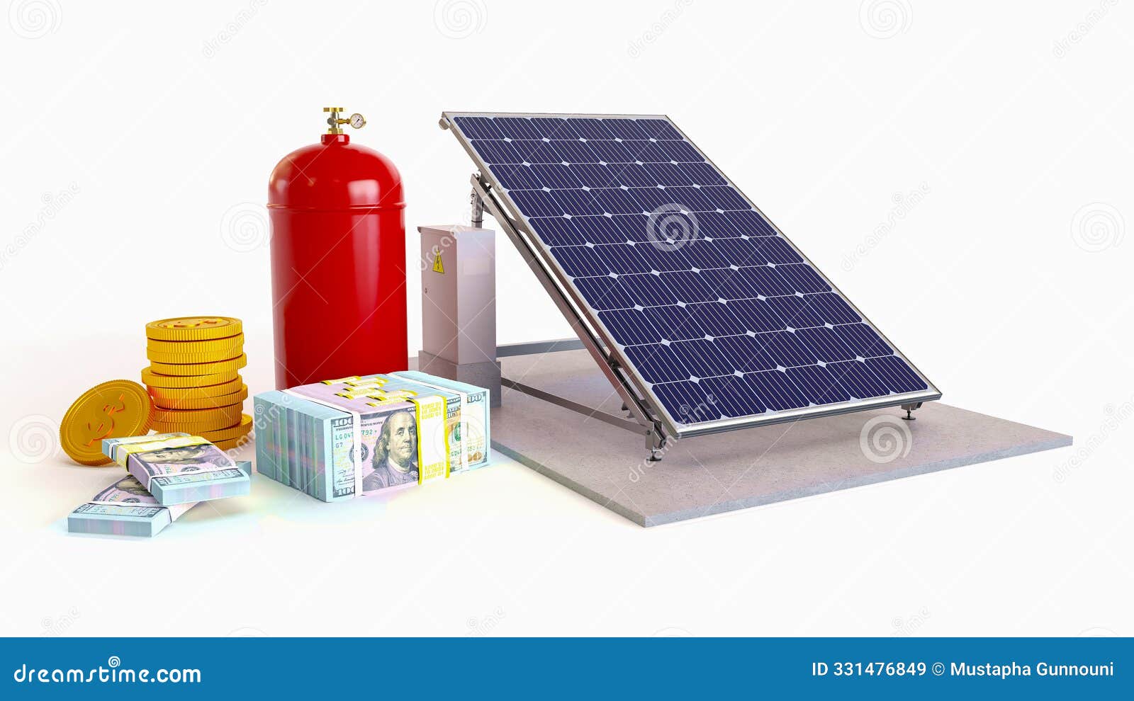 Stack Of New Solar Panel Ready For Installation Stock Photo ...