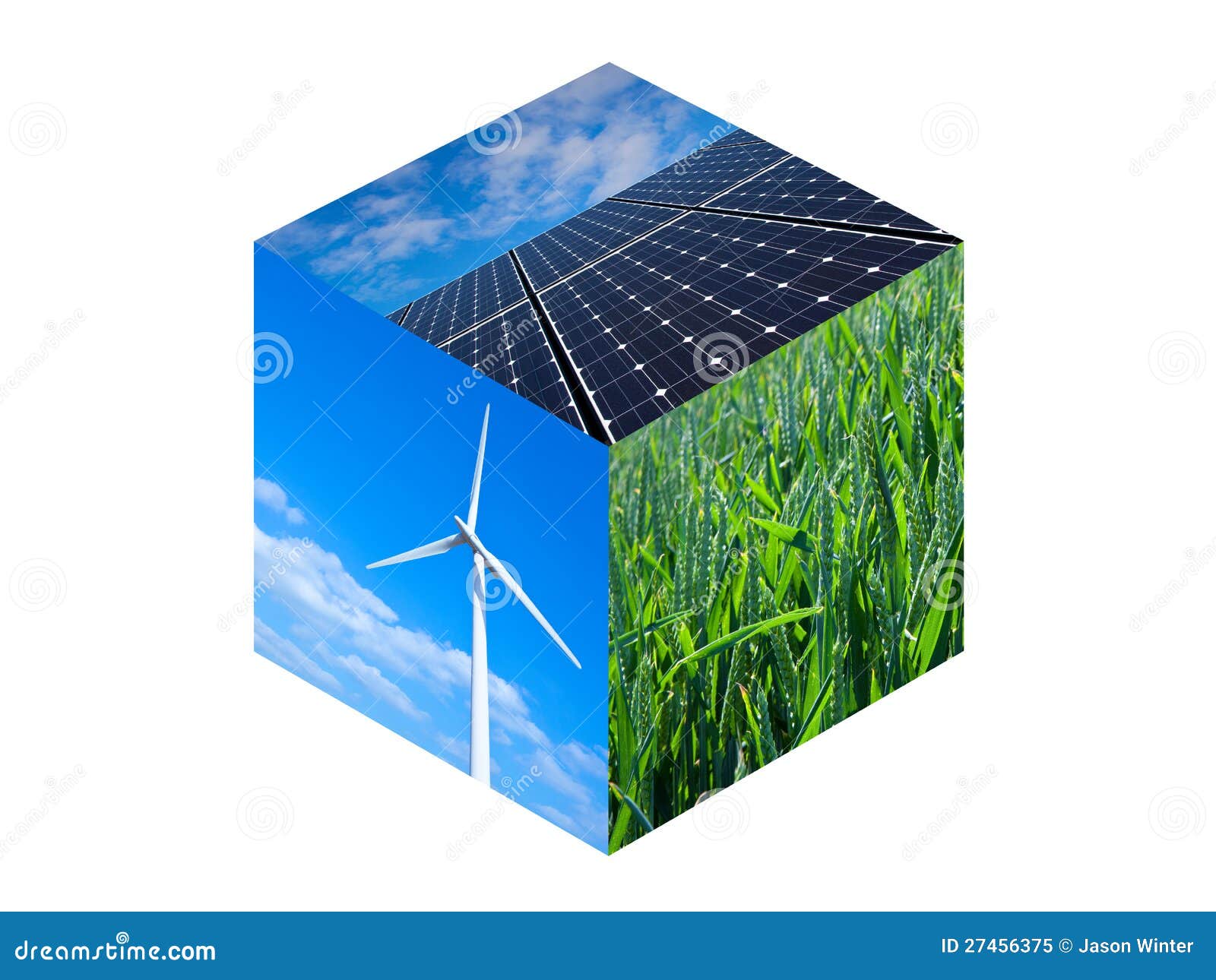 Renewable Energy Cube stock image. Image of renewable - 27456375