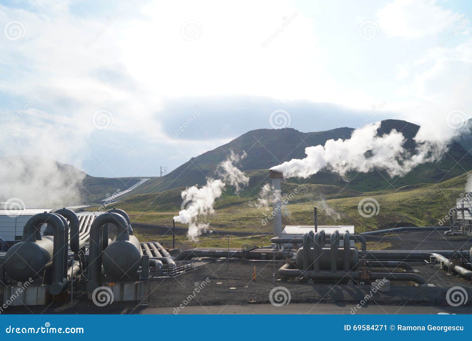 Renewable energy cycle stock image. Image of geothermal - 69584271