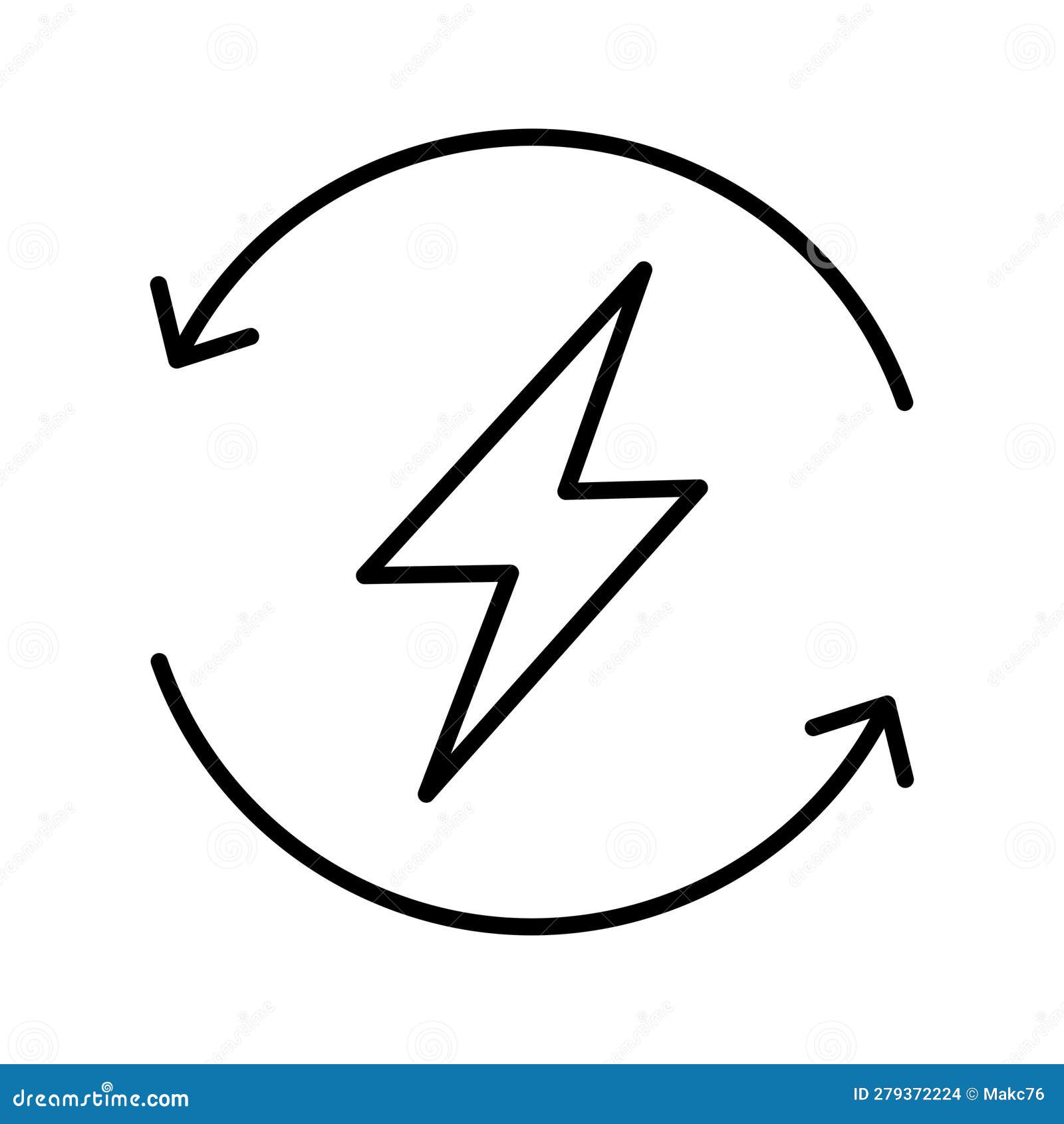 Renewable Energy Icon. Solar Energy Symbol Isolated on White Background ...