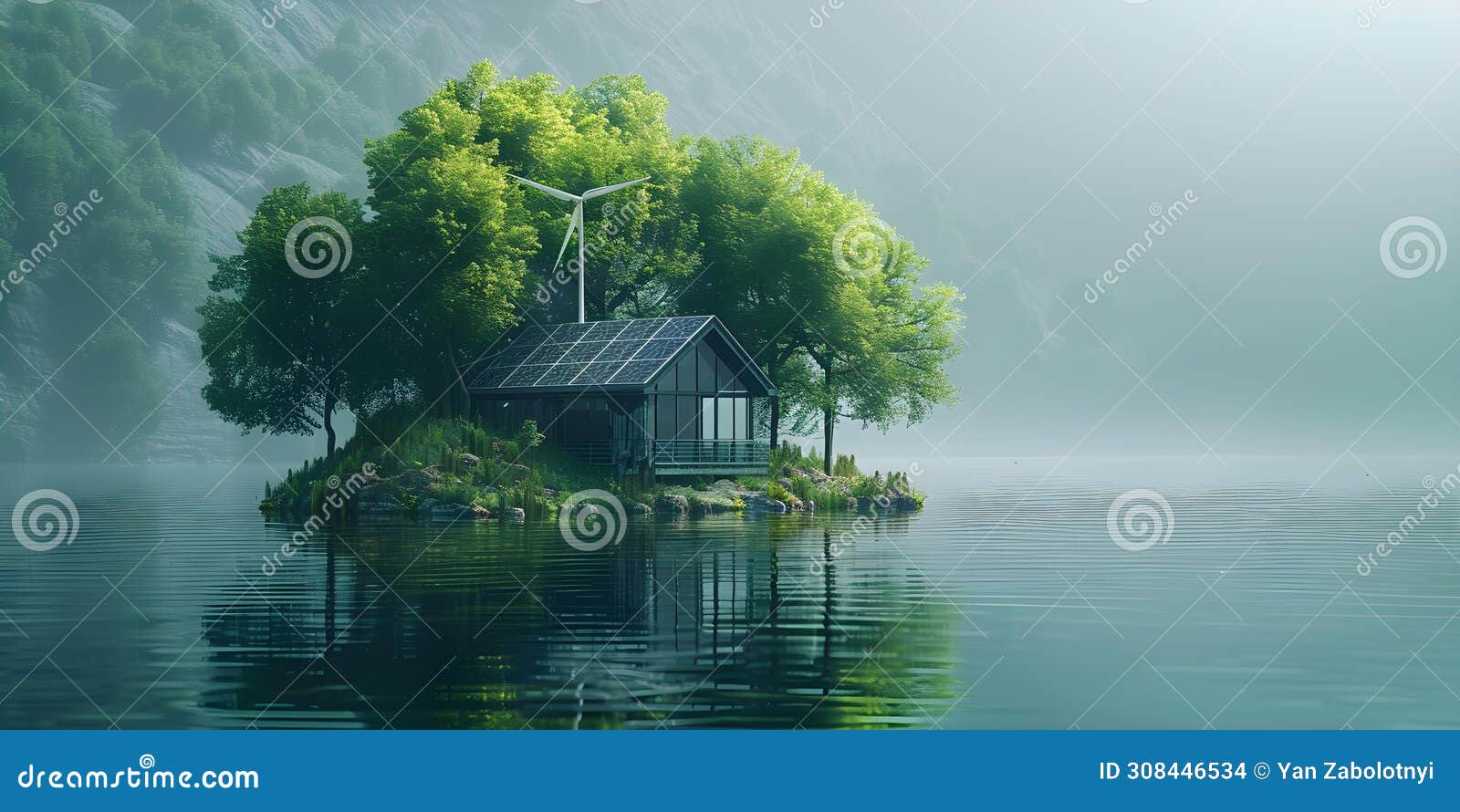 Renewable Energy Installations in a Peaceful Natural Setting Harnessed ...