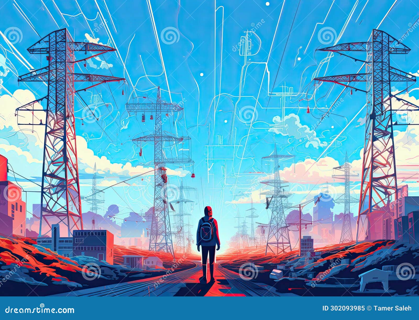 Renewable Energy Llustration Design Stock Illustration - Illustration ...