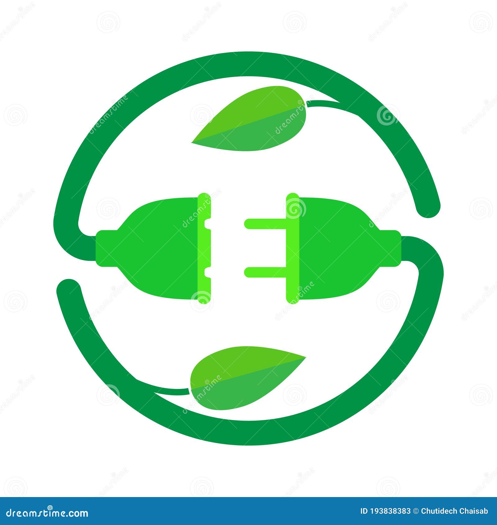 Renewable Energy Logo Template Vector Icon Design, Green Plug Power ...