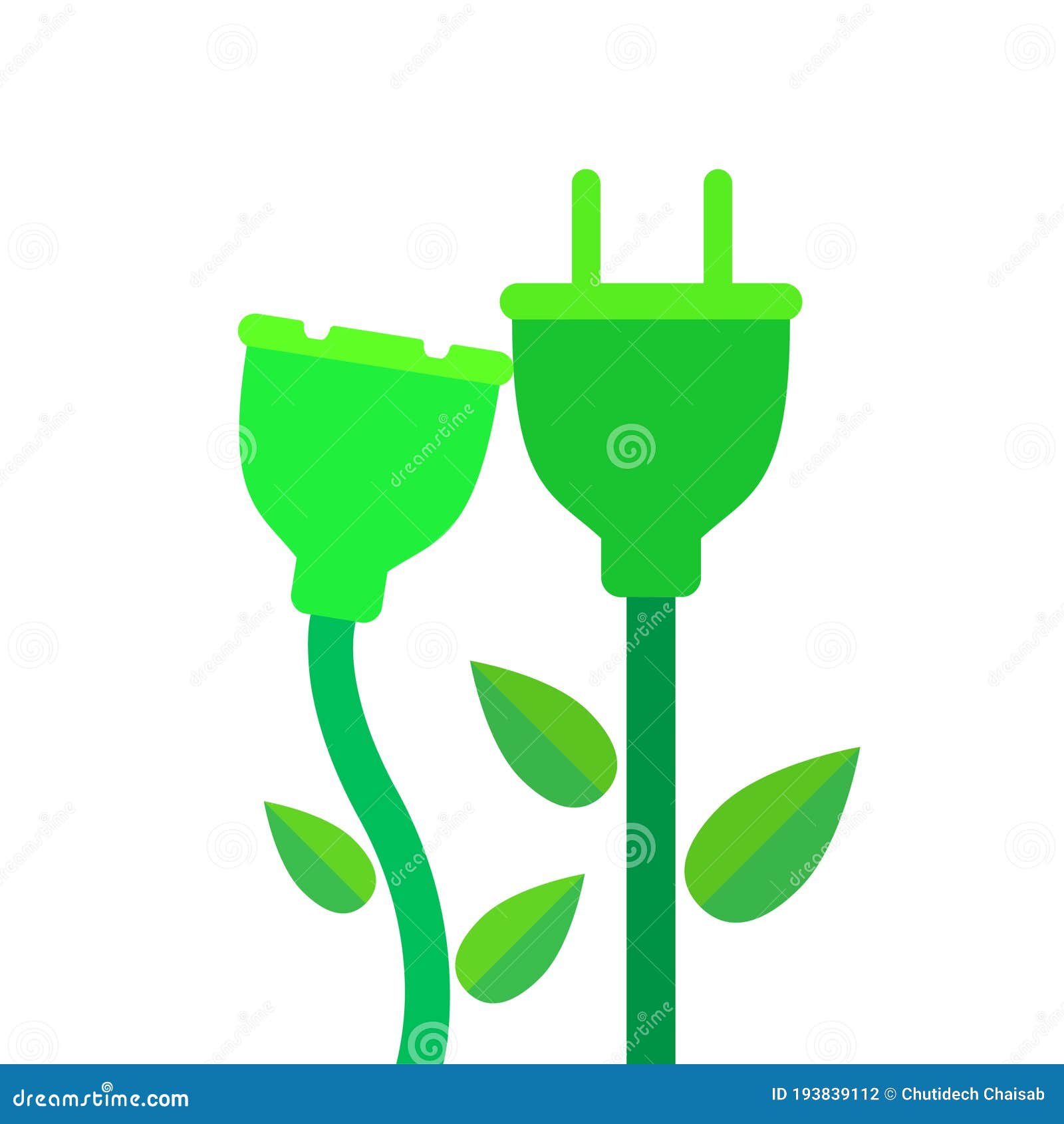 Renewable Energy Logo Template Vector Icon Design, Green Plug Power ...