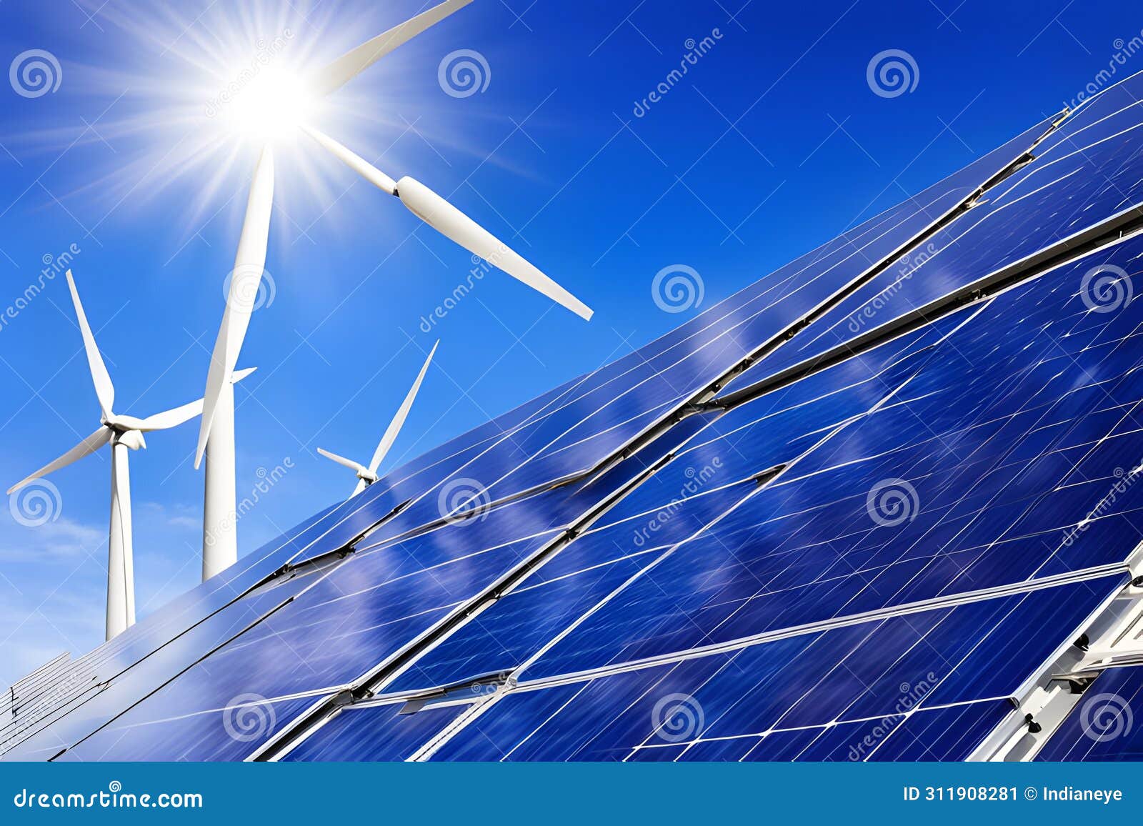 Renewable Energy Revolution Stock Illustration - Illustration of ...