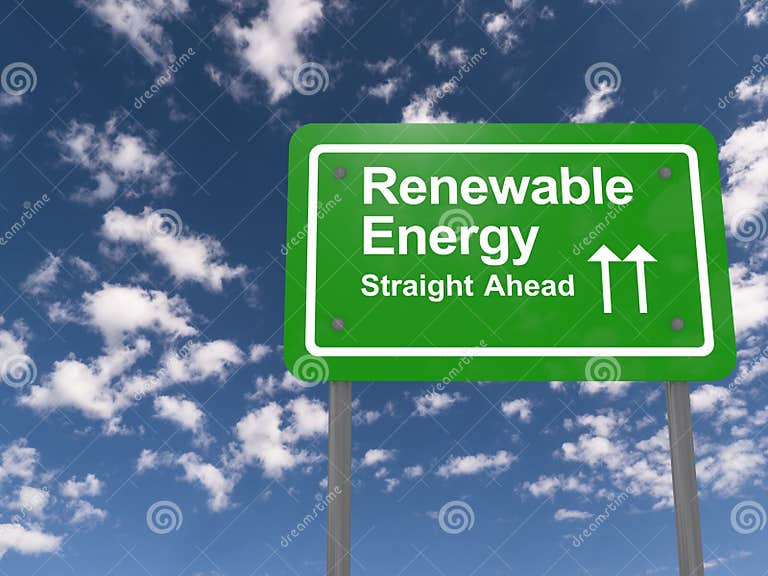 Renewable energy sign stock photo. Image of cloud, sustainable - 25579680