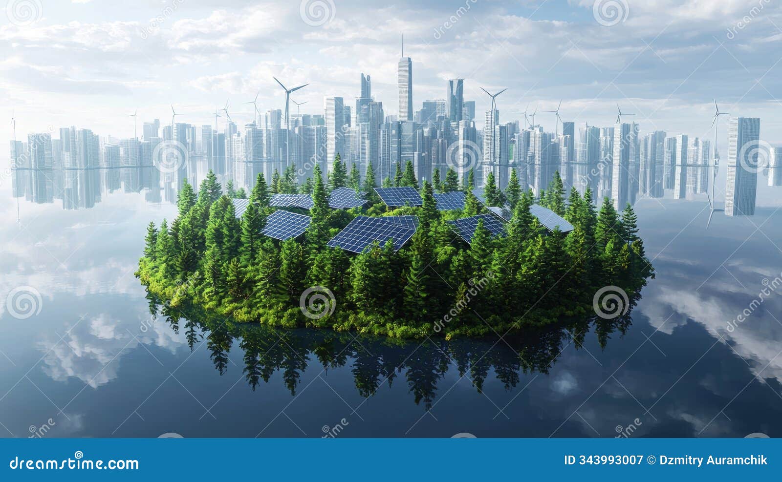 Renewable Energy Sources Such As Wind and Solar are Integrated into ...